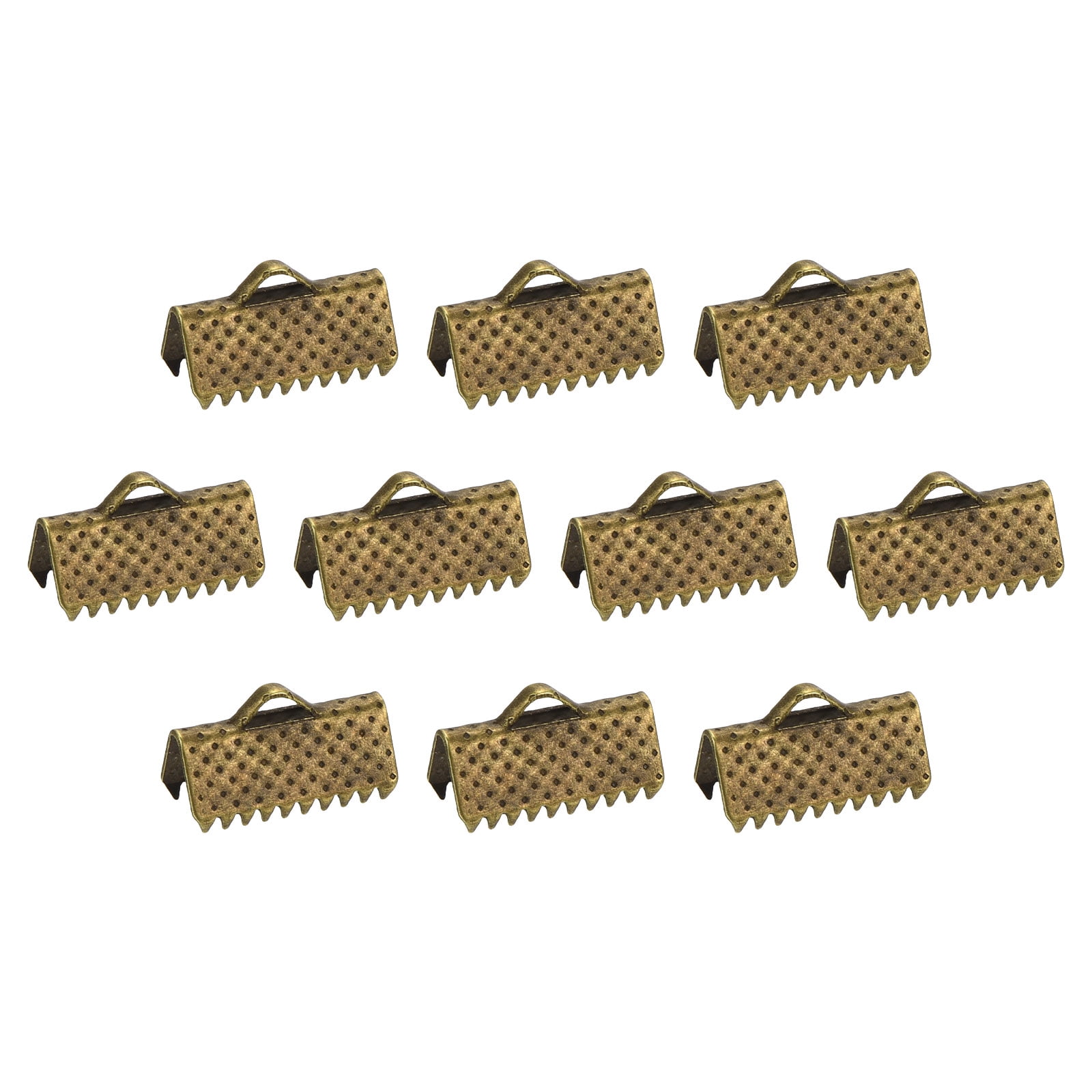 Uxcell 280Pcs Ribbon Crimp Clamp Ends, 13mm Bookmark Pinch Crimp Ends ...