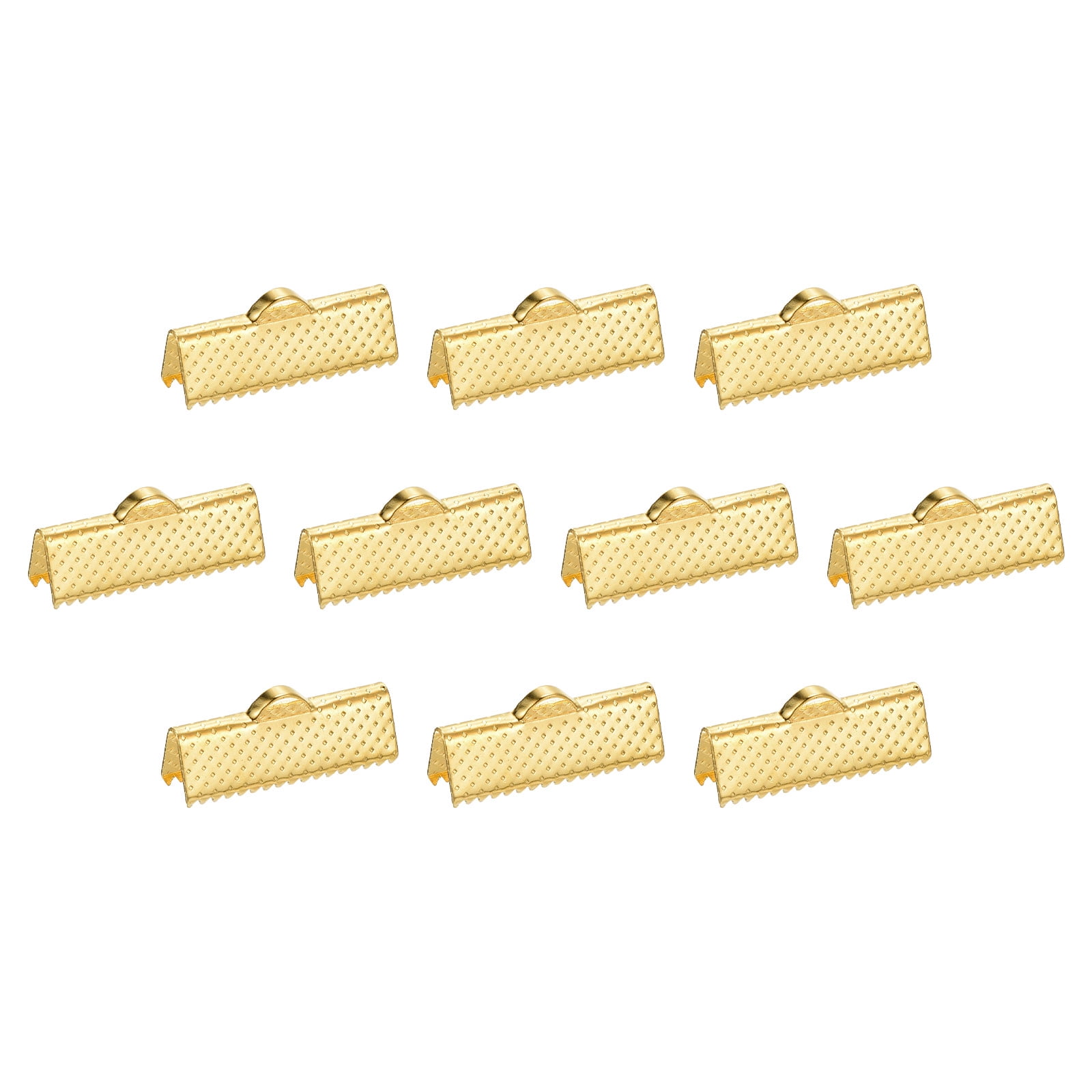 Uxcell 280Pcs Ribbon Crimp Clamp Ends, 20mm Bookmark Pinch Crimp Ends ...
