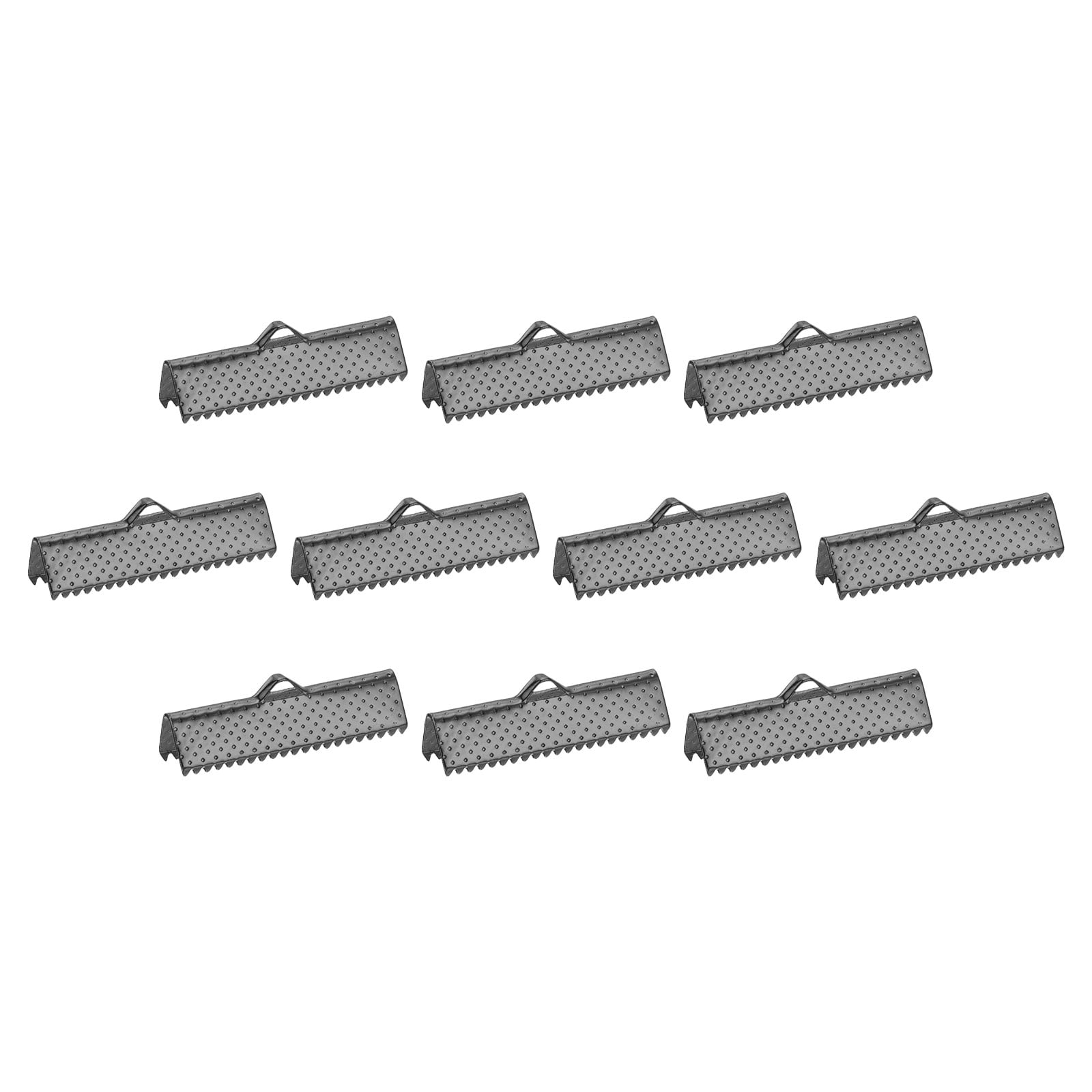 Uxcell 280Pcs Ribbon Crimp Clamp Ends, 25mm Bookmark Pinch Crimp Ends ...