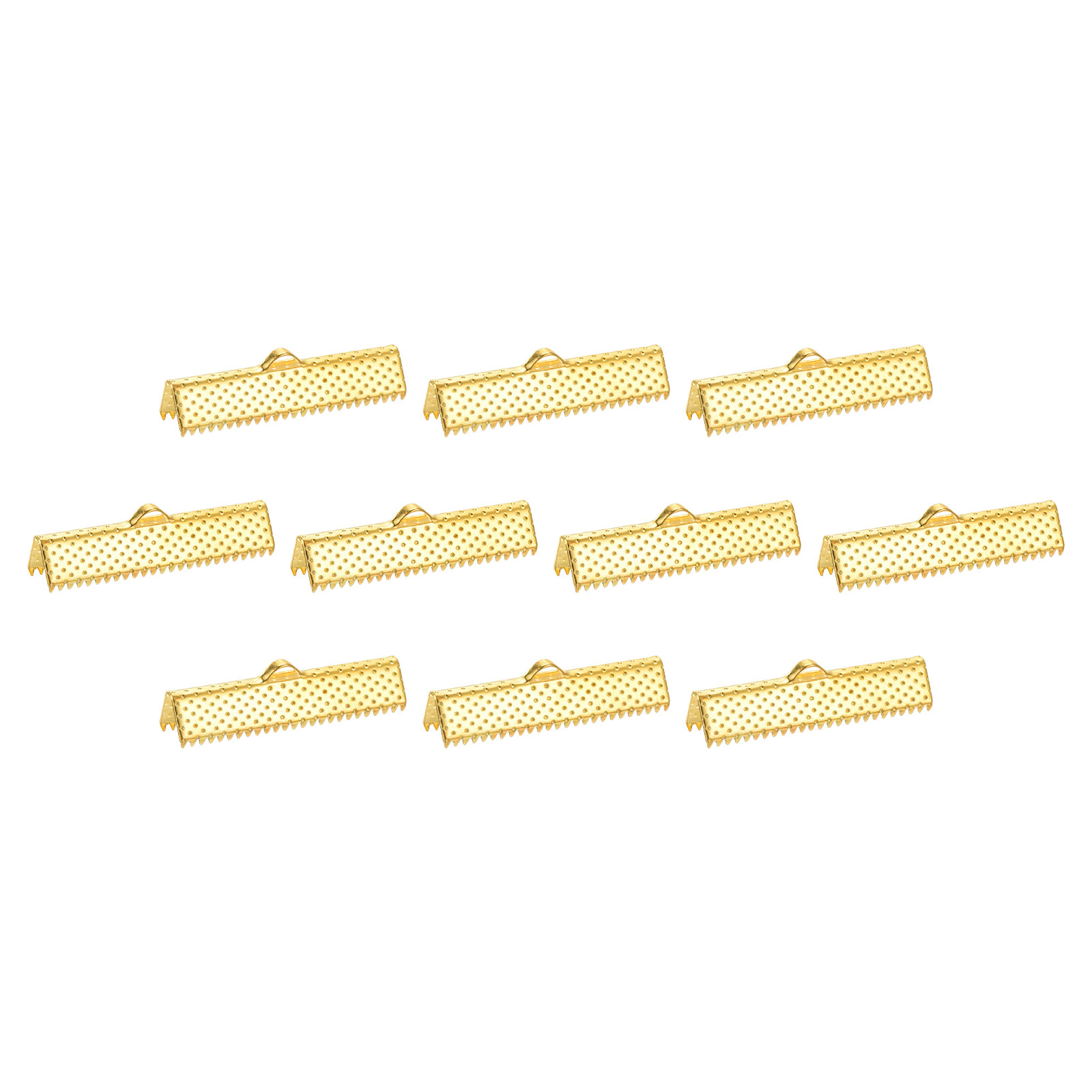 Uxcell 280Pcs Ribbon Crimp Clamp Ends, 30mm Bookmark Pinch Crimp Ends ...