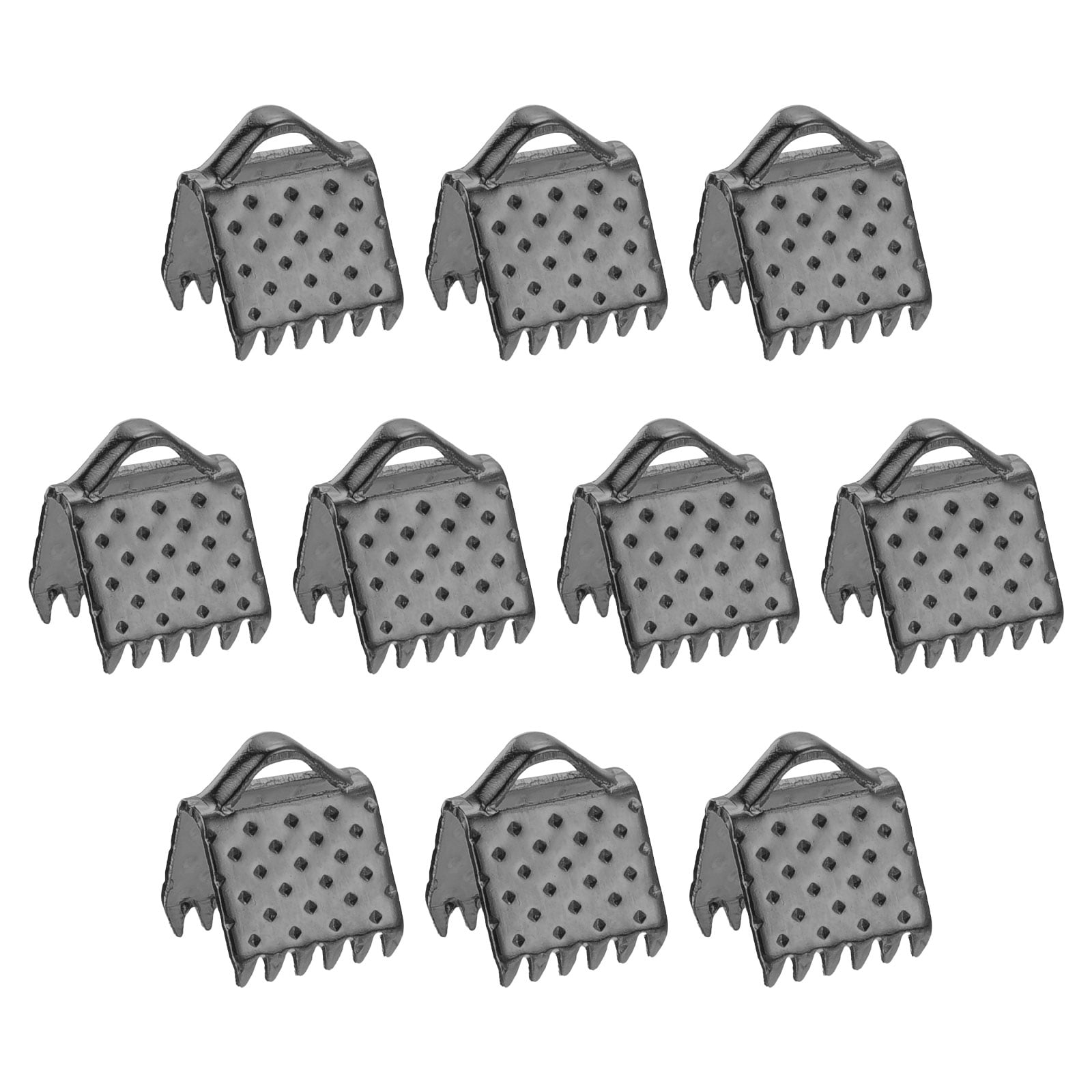 Uxcell 280Pcs Ribbon Crimp Clamp Ends, 6mm Bookmark Pinch Crimp Ends ...