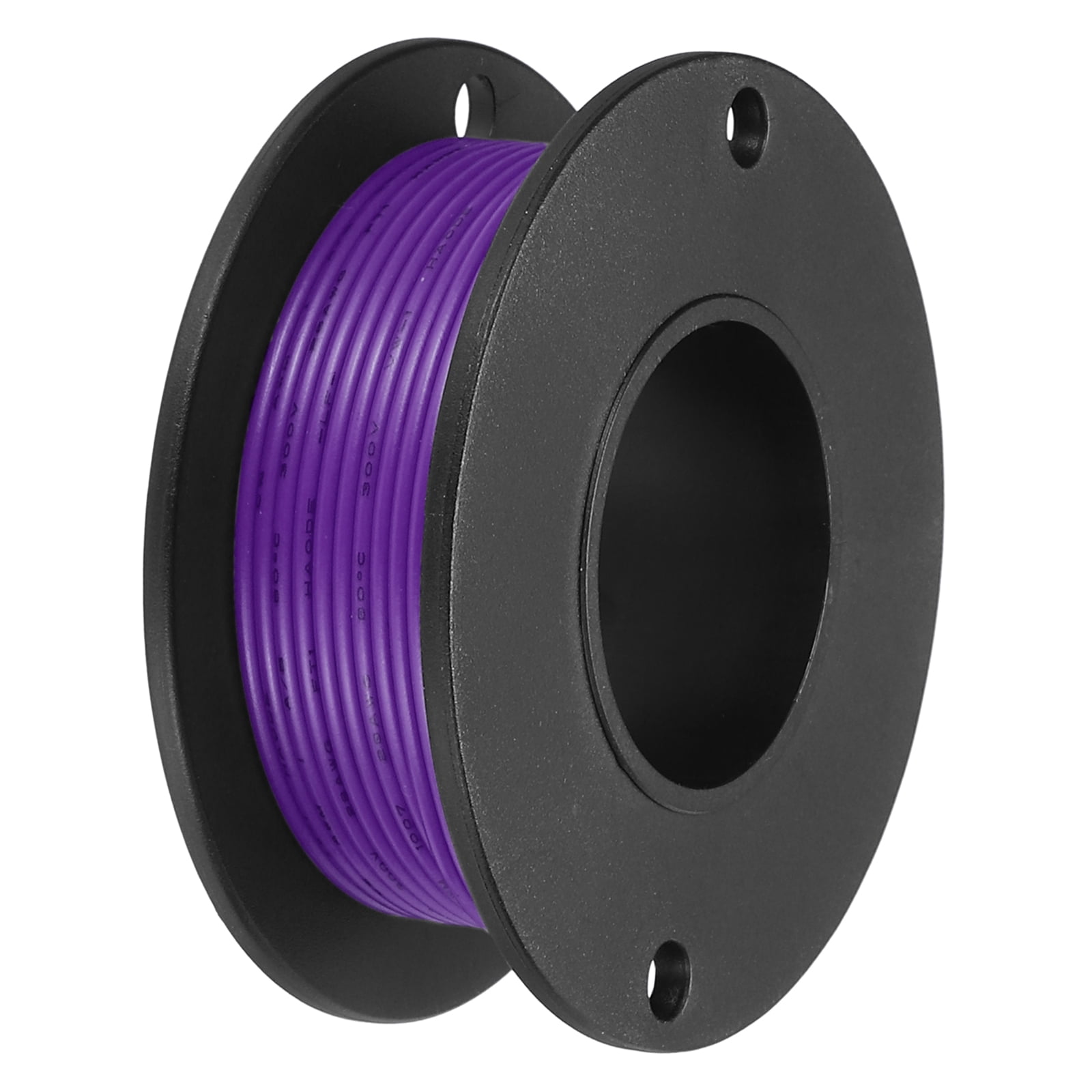 Uxcell 28AWG Stranded Wire Hookup 10M/33ft Purple, Electrical Wire ...