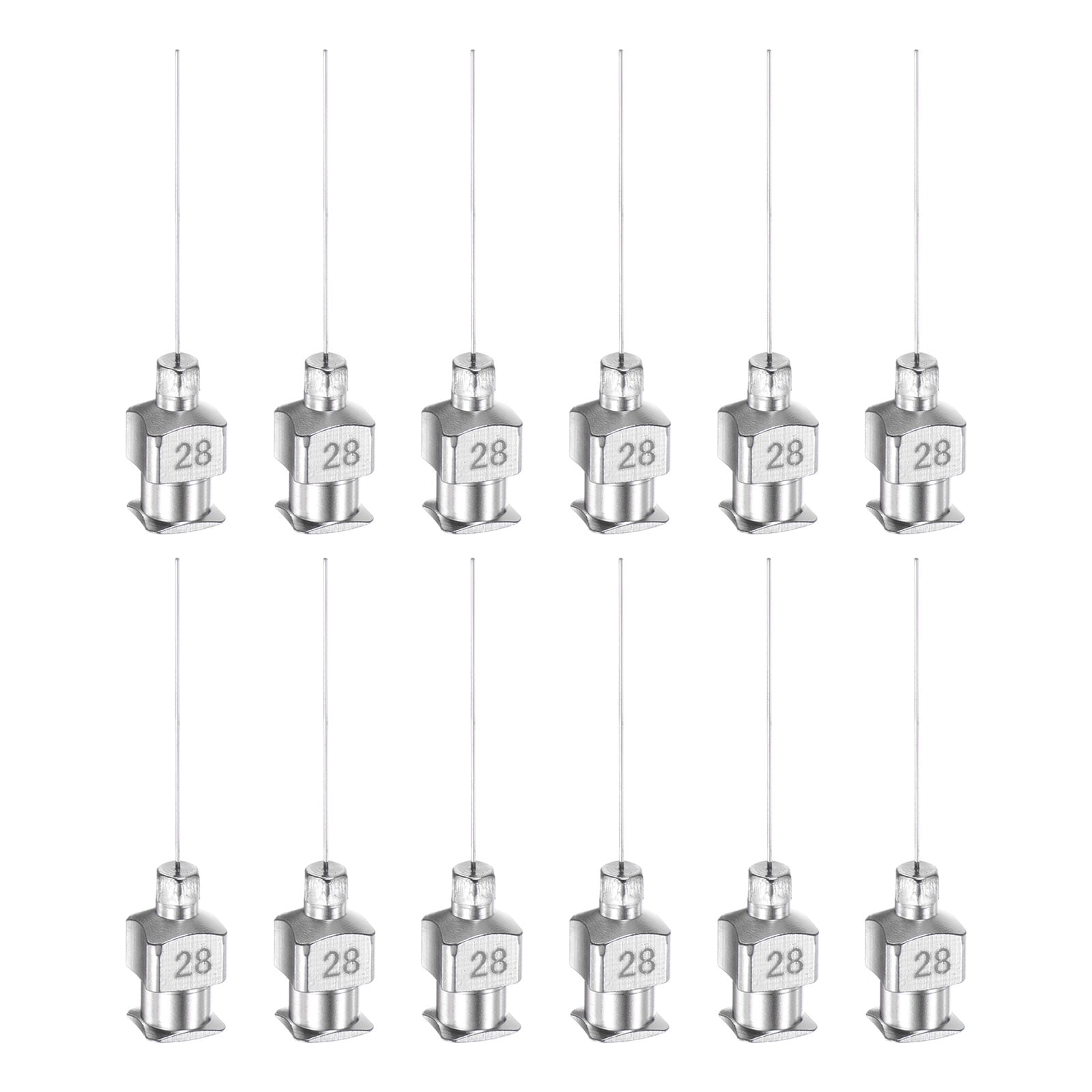 Uxcell 28G Stainless Steel Dispensing Needles, 1" Glue Needle Tube ...