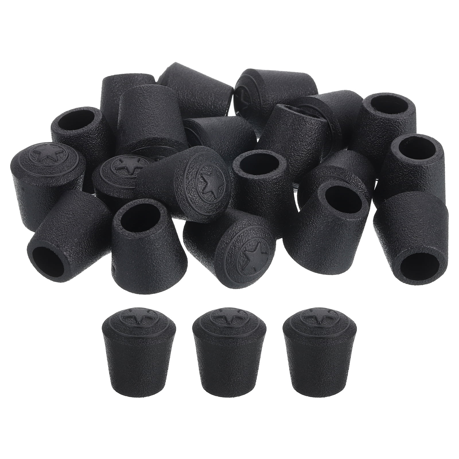 Uxcell 28Pcs Chair Leg Tips Caps, 3/8" Non-Slip Feet End Caps Cover ...