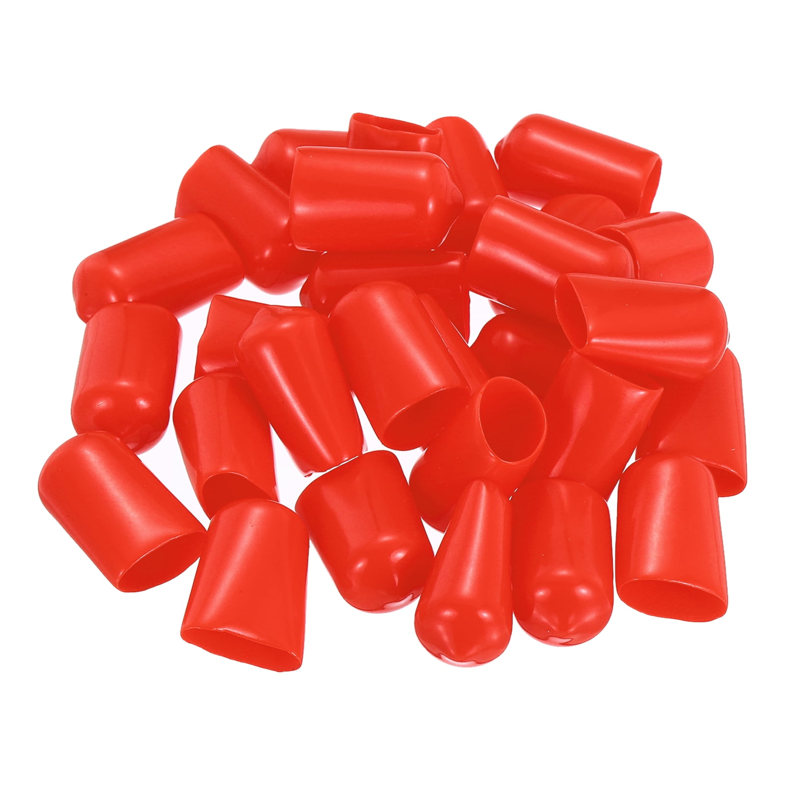 Uxcell 28Pcs Silicone End Caps, 12mm(1/2") ID20mm(13/16") Height Round ...