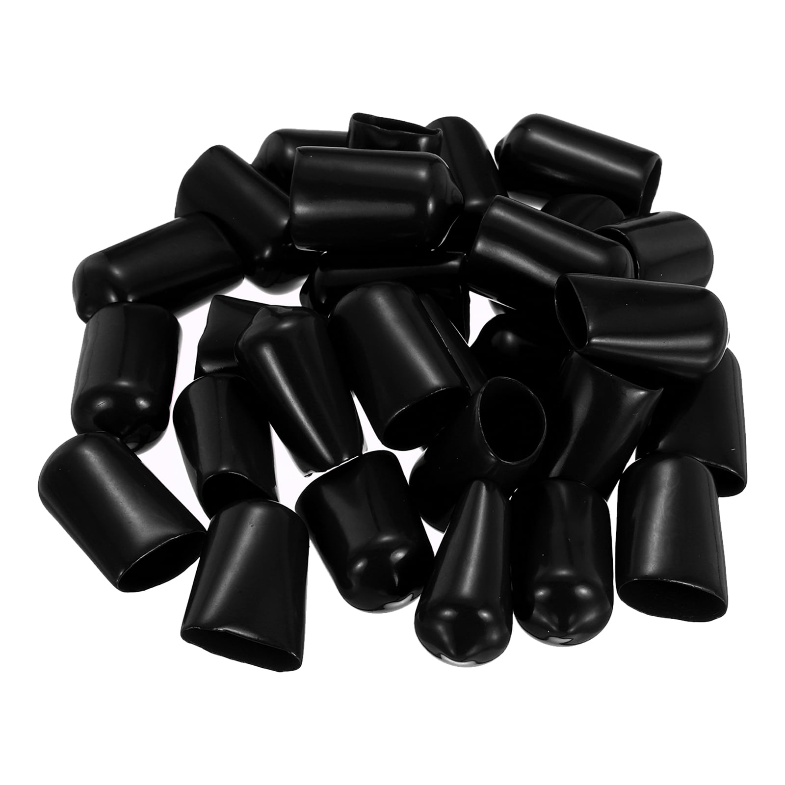 Uxcell 28Pcs Silicone End Caps, 13.5mm(1/2") ID 24mm(15/16") Height ...