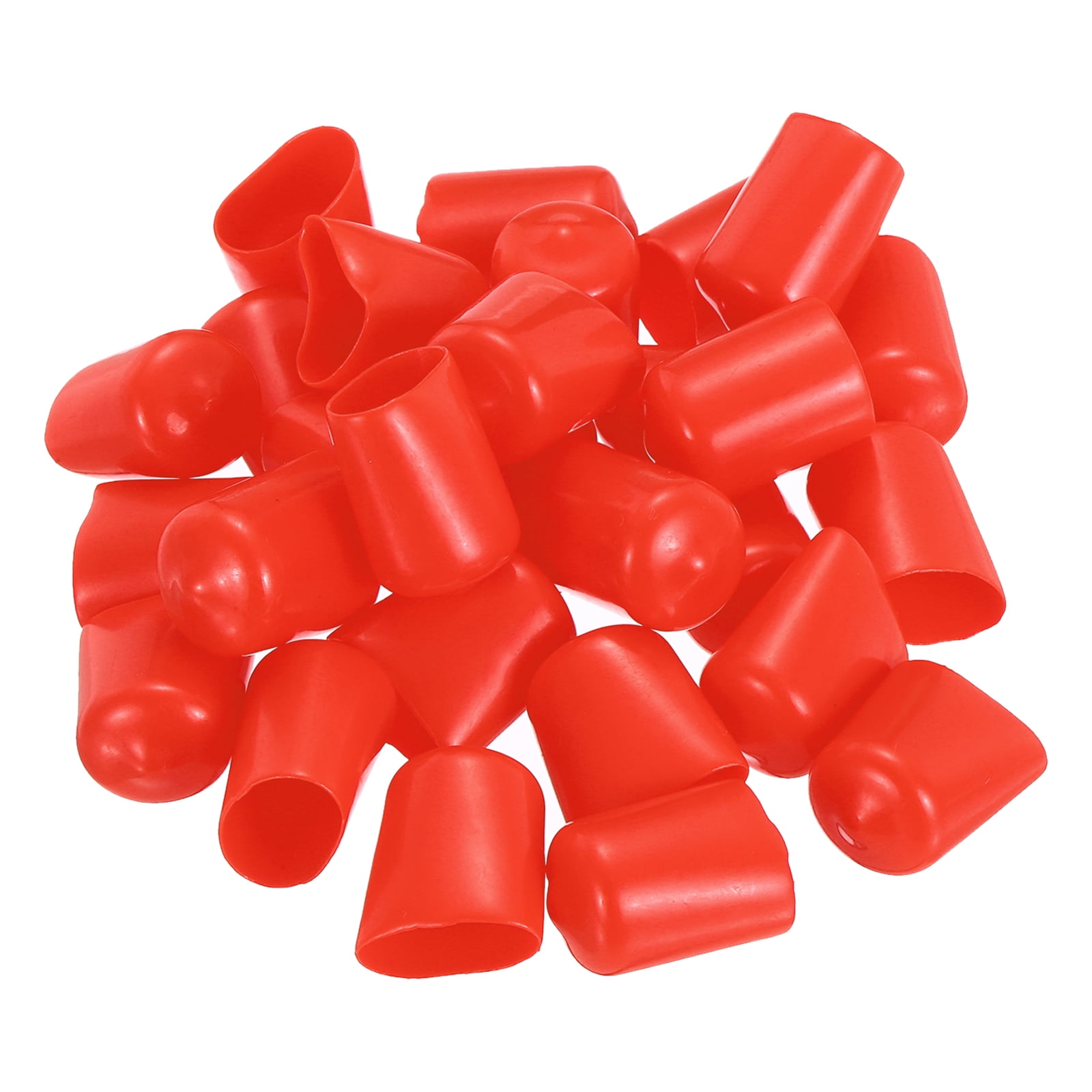 Uxcell 28Pcs Silicone End Caps, 14mm(9/16") ID20mm(13/16") Height Round ...