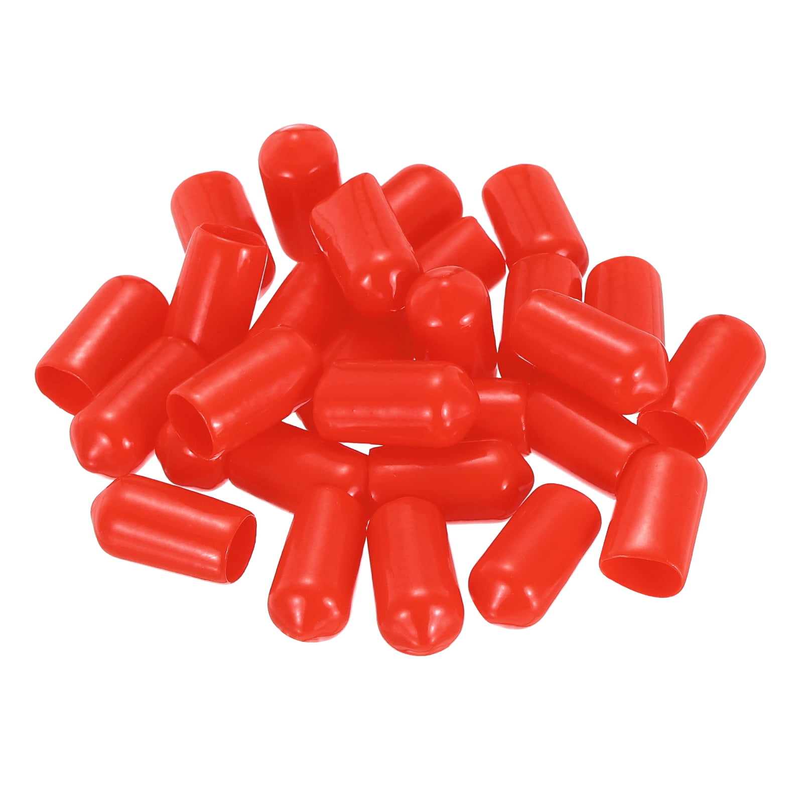 Uxcell 28Pcs Silicone End Caps, 8.5mm(5/16") ID15mm(9/16") Height Round ...