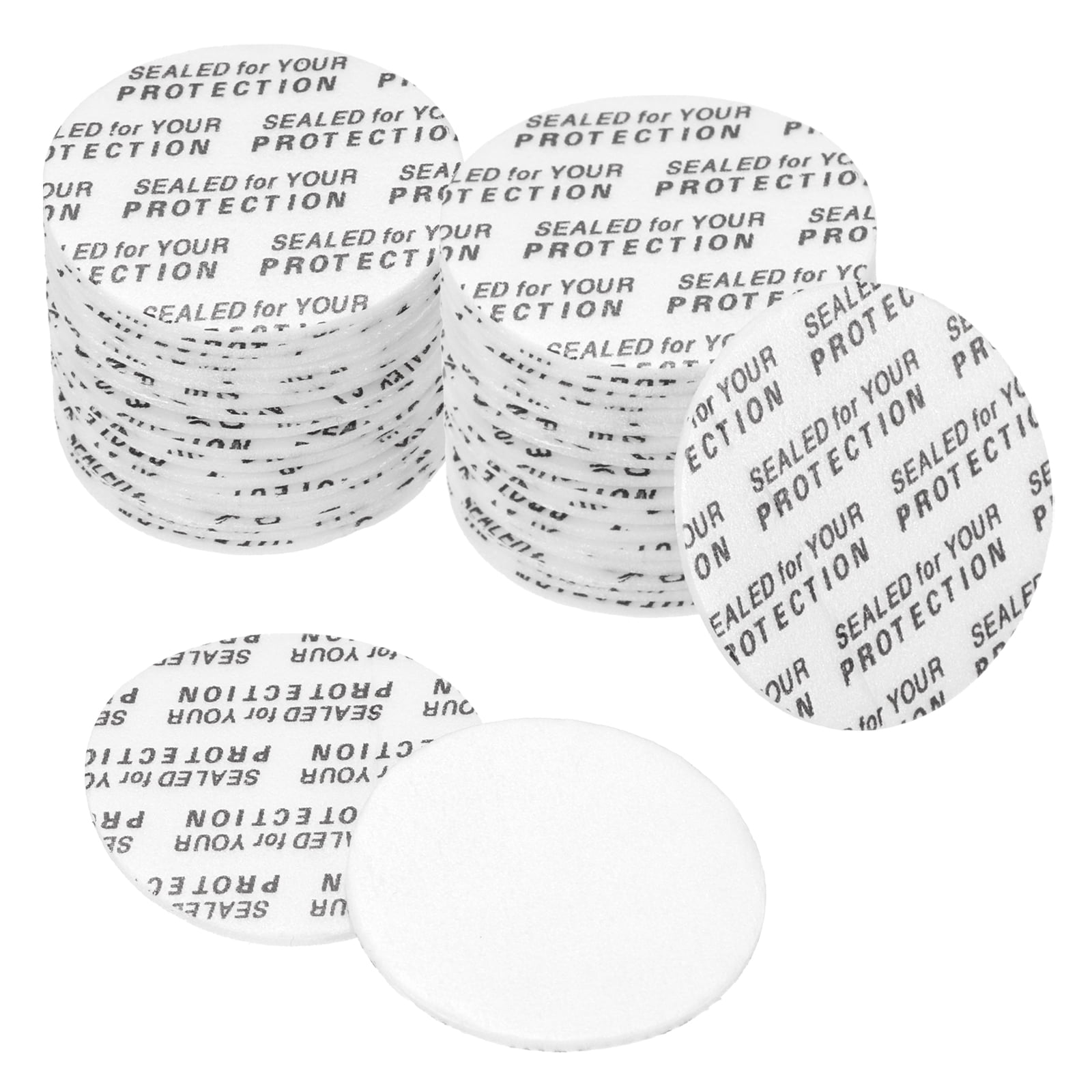 Uxcell 28mm/1.1"Foam Lid Liner, 160Pcs Adhesive Round PS Pressure ...