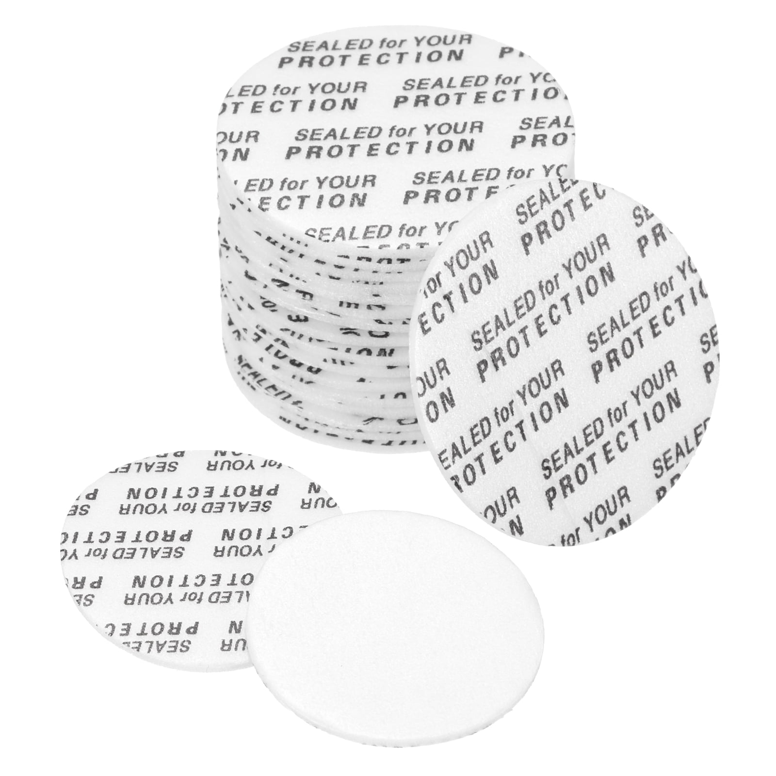 Uxcell 28mm/1.1"Foam Lid Liner, 80Pcs Adhesive Round PS Pressure ...