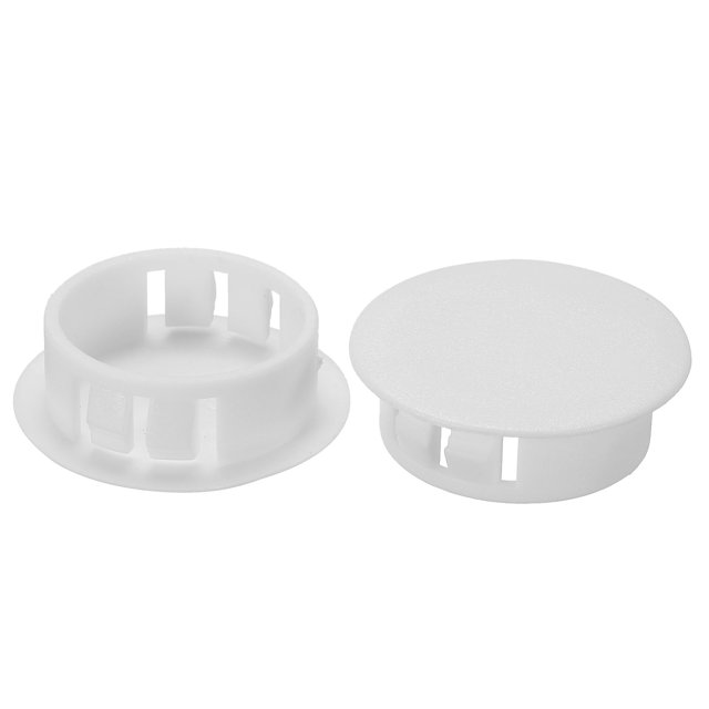Uxcell 28mm 1.1" Plastic Hole Plugs, Flush Type Round Hole Cover Snap ...