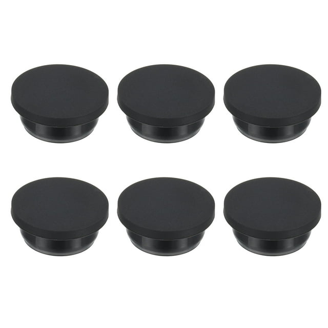 Uxcell 28mm Diameter Rubber Hole Plugs, 6 Pcs Silicone Rubber Round ...