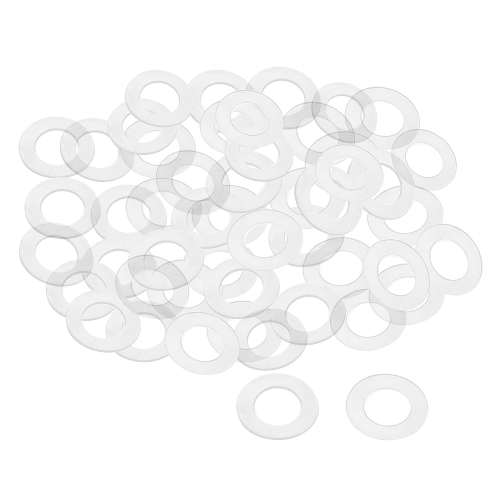 Uxcell 28mm O.D. 1mm Thick Nylon Flat Washers for M16 Screw Bolt, 200 ...