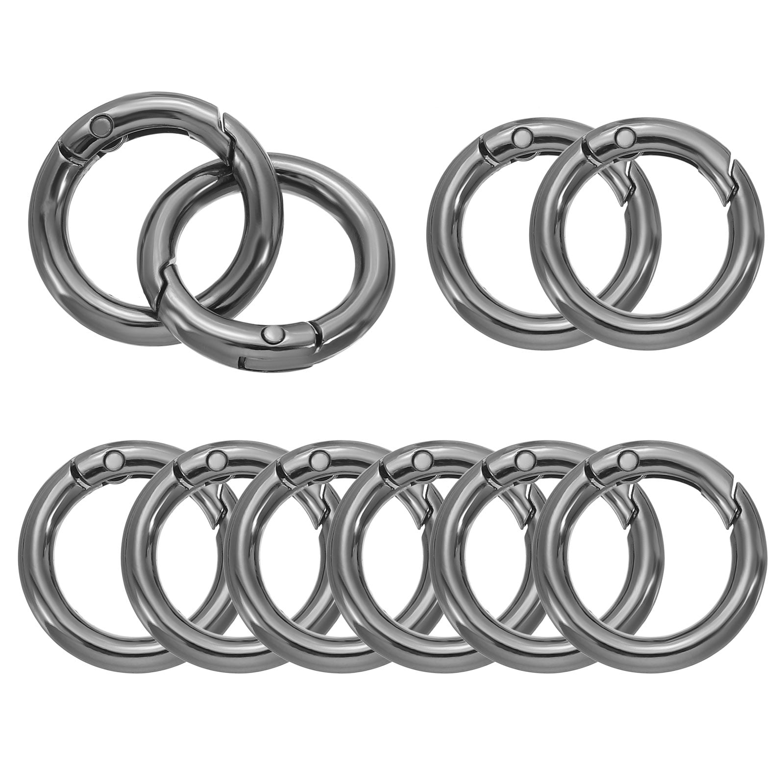 Uxcell 28mm OD Spring O Rings Round Clasp Clip Trigger Snap Spring ...
