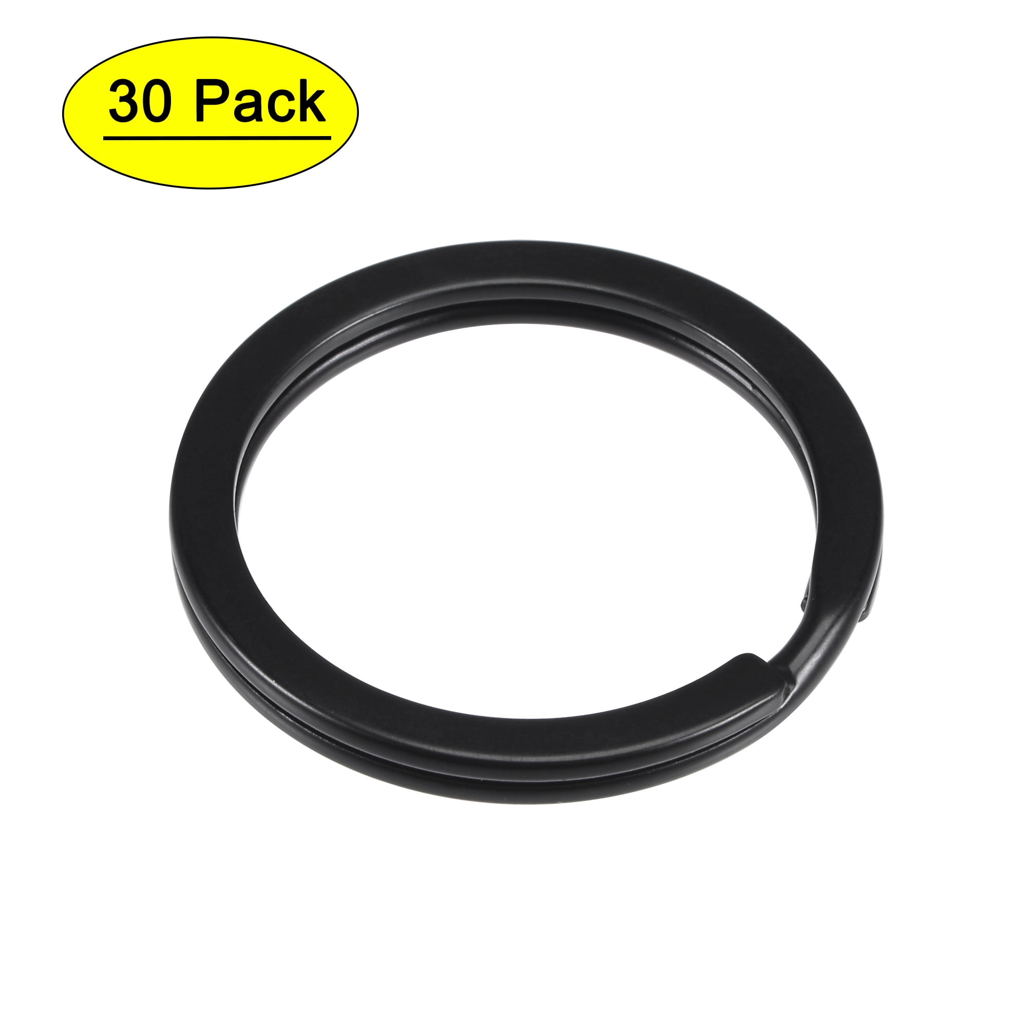 Uxcell 28mm Open Flat Split Keyring Connector Electrophoretic Paint ...