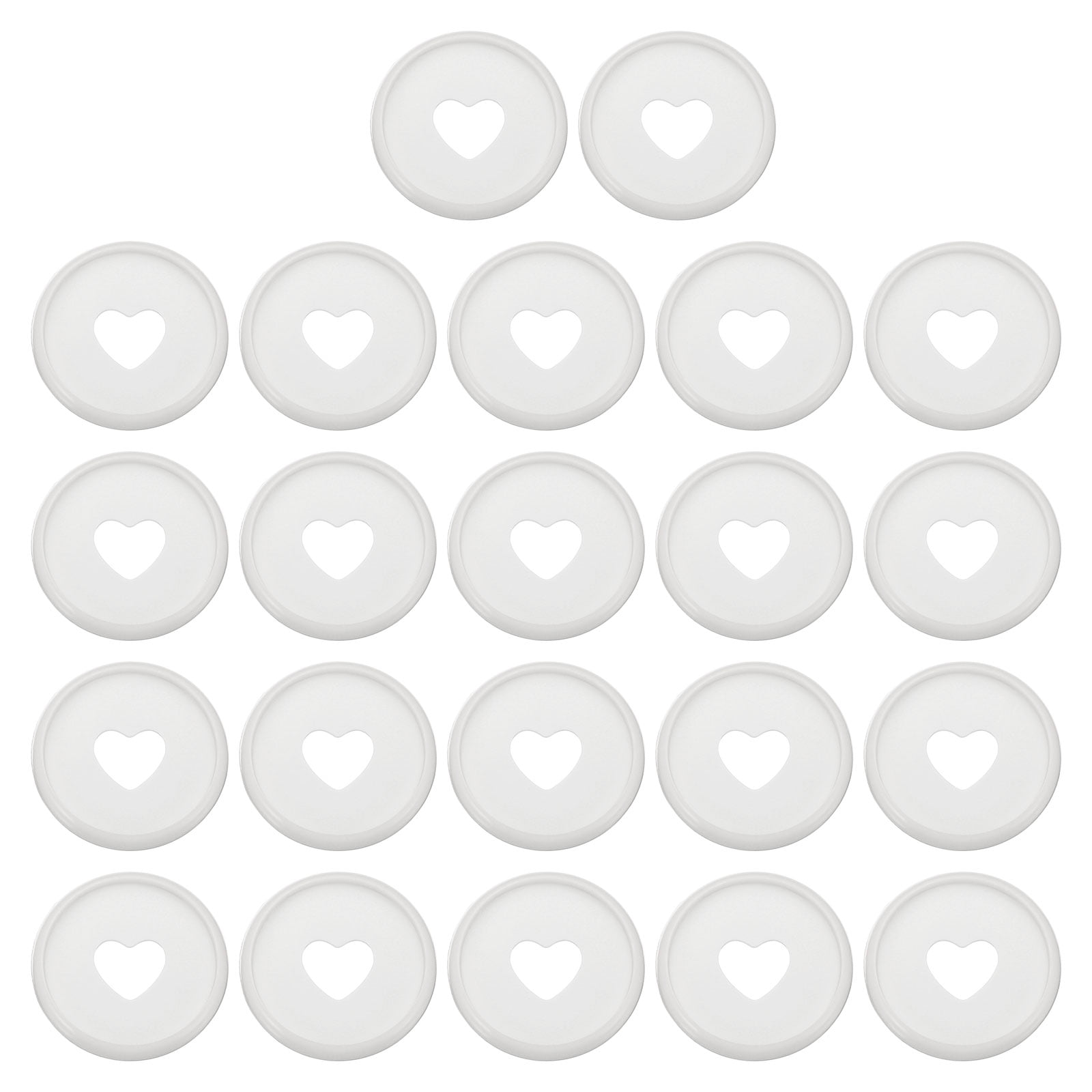 Uxcell 28mm Plastic Book Binding Discs Discbound Expansion Discs Heart ...