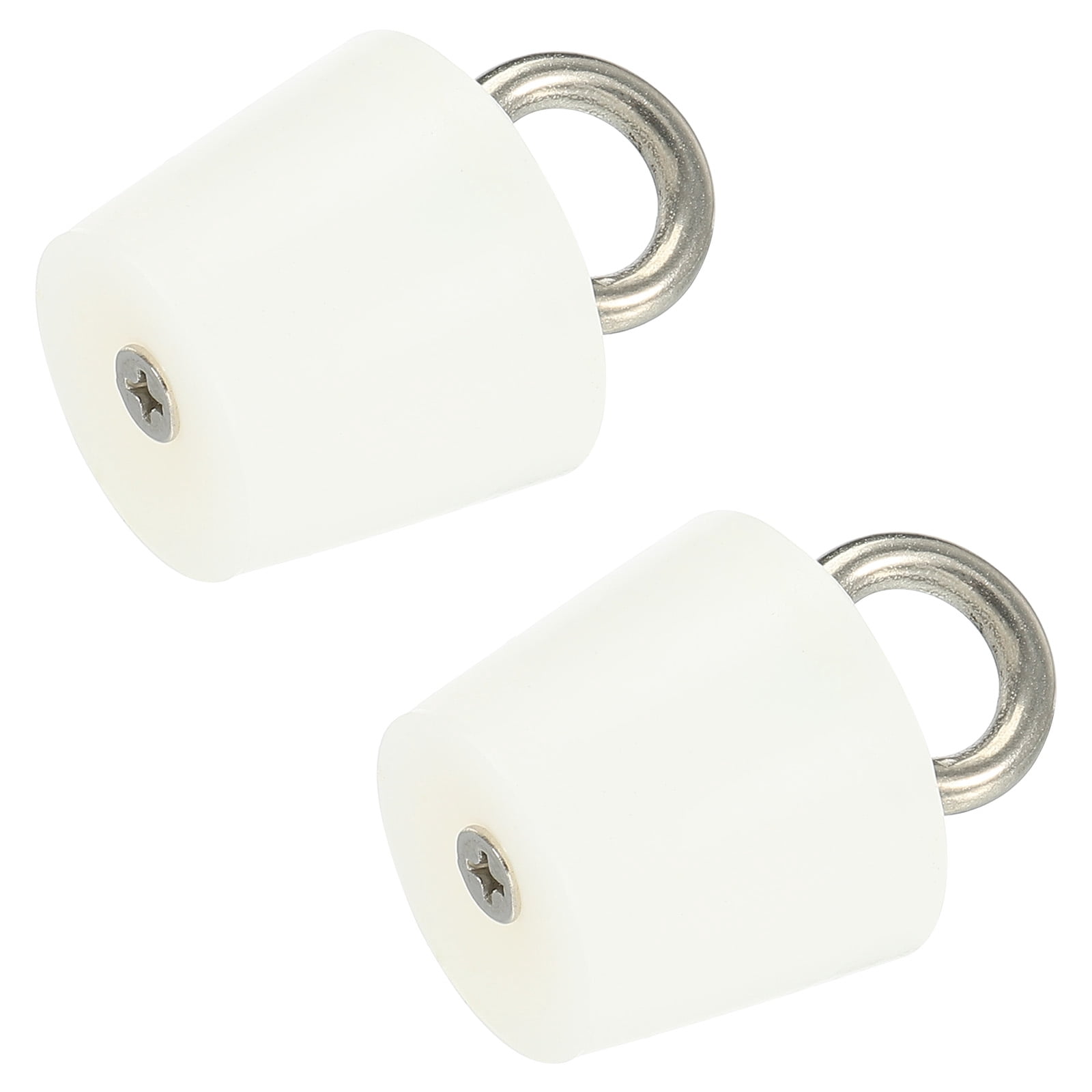 Uxcell 28mm to 37mm Silicone Rubber Tapered Plug with Ring Solid White ...