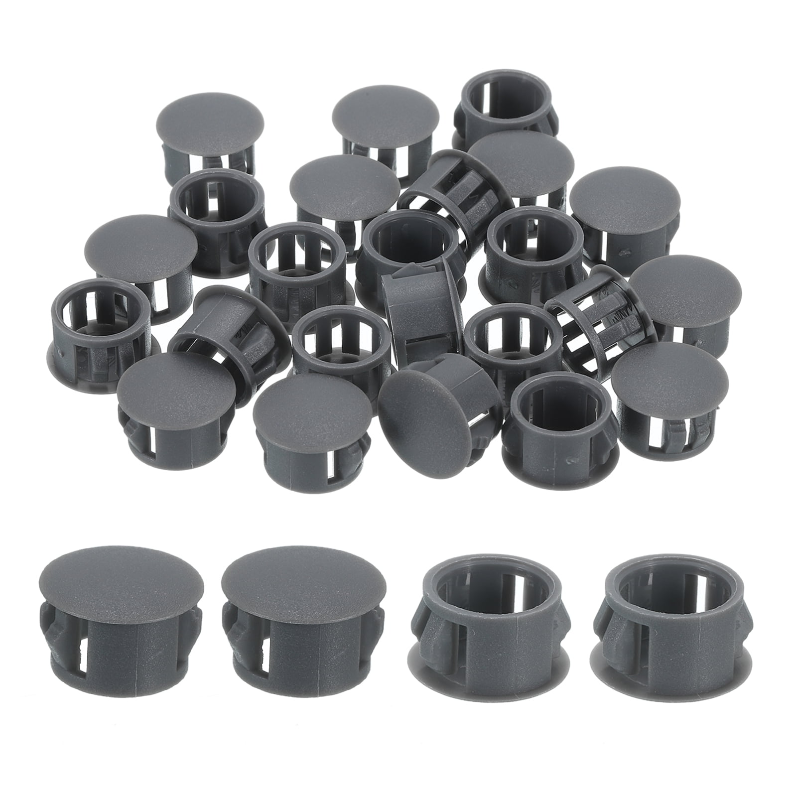 Uxcell 28pack 14mm(9/16")" Nylon Hole Plugs, Flush Type Panel Round ...