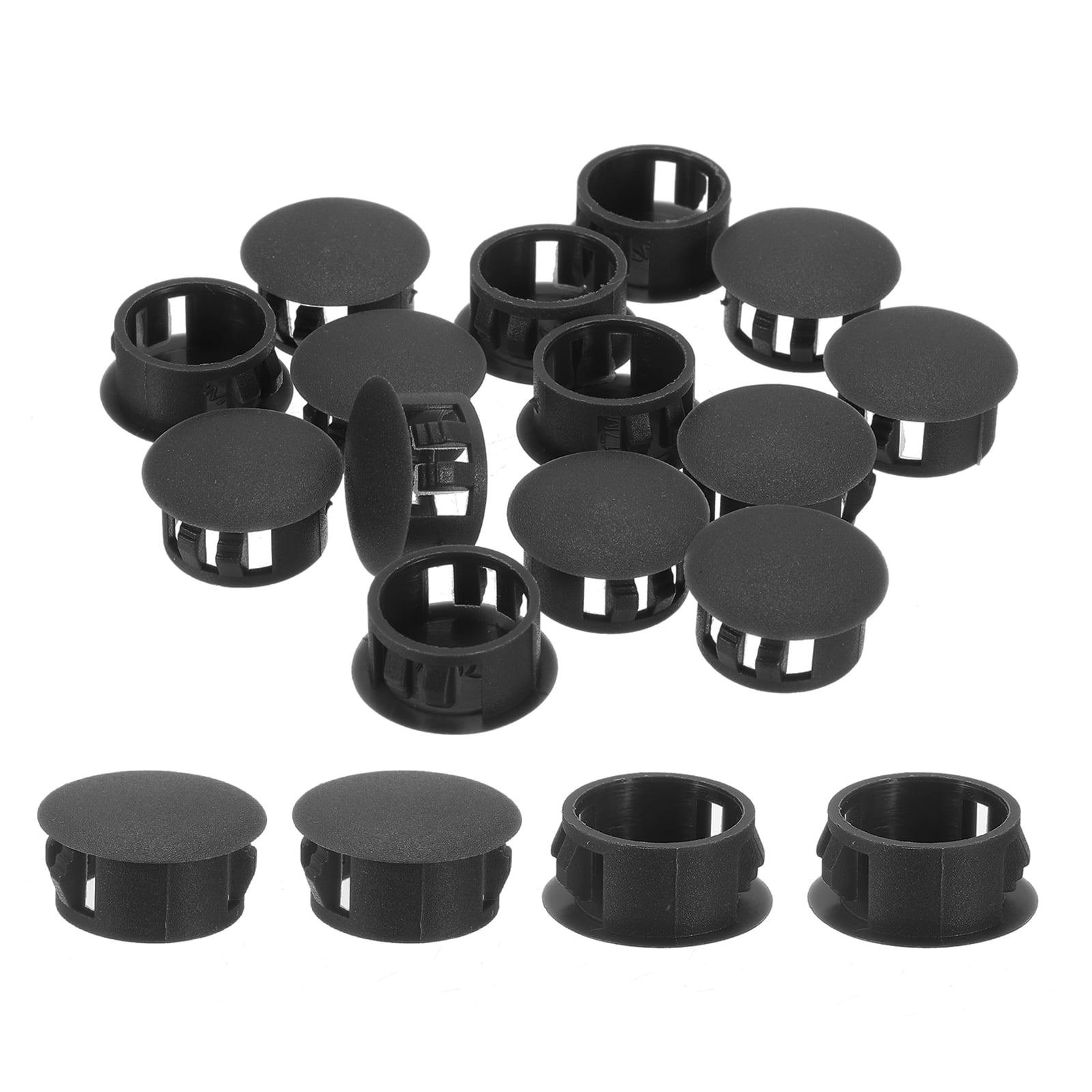 Uxcell 28pack 17mm(11/16")" Nylon Hole Plugs, Flush Type Panel Round ...