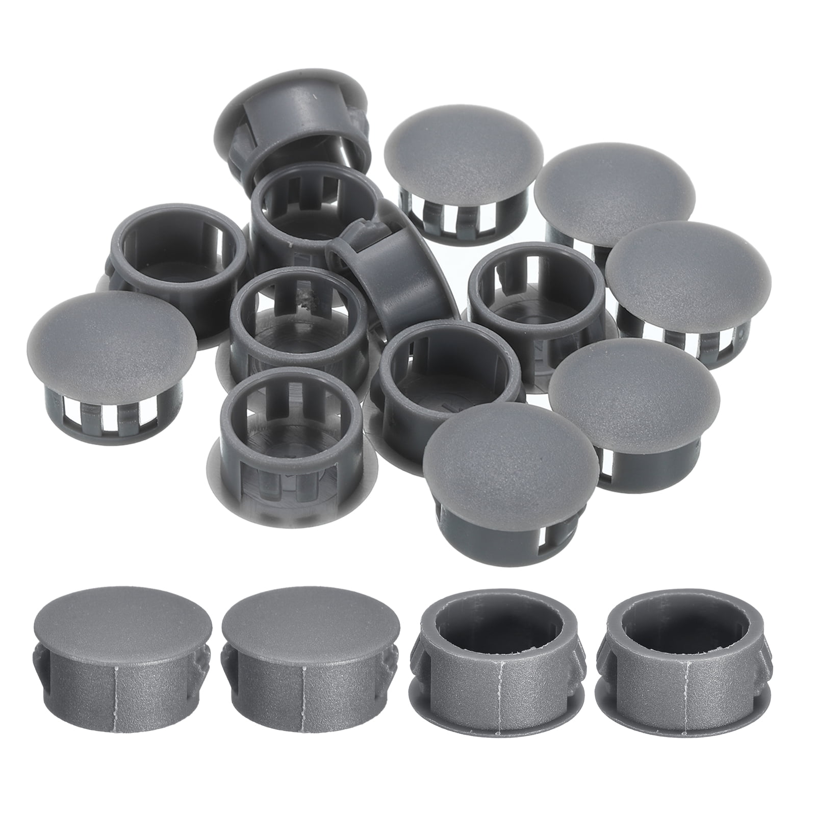 Uxcell 28pack 17mm(11/16")" Nylon Hole Plugs, Flush Type Panel Round ...