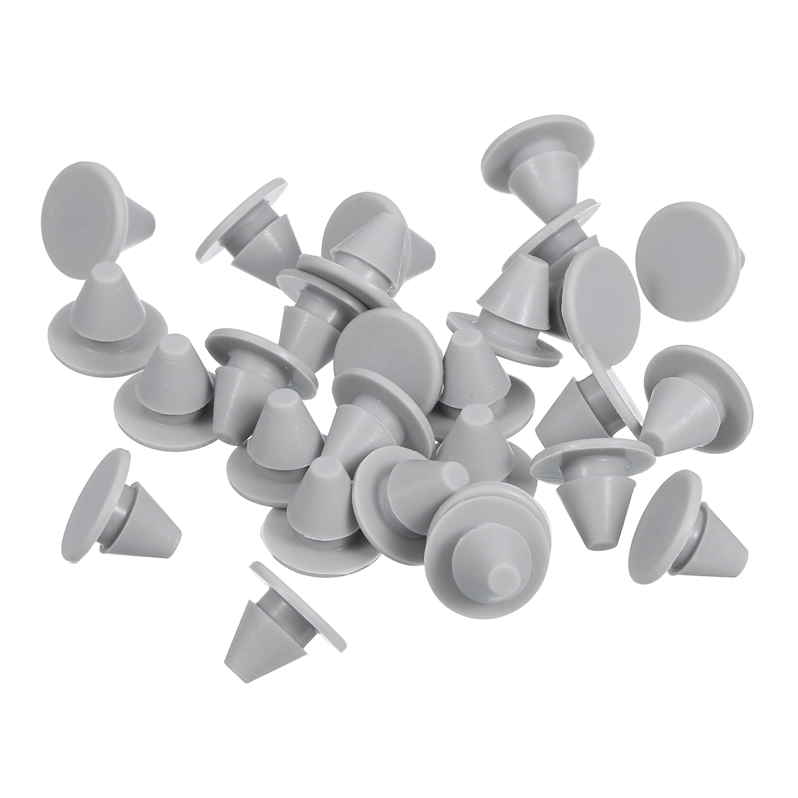 Uxcell 28pack Silicone Plugs, Round Snap in Locking Hole Plug ...