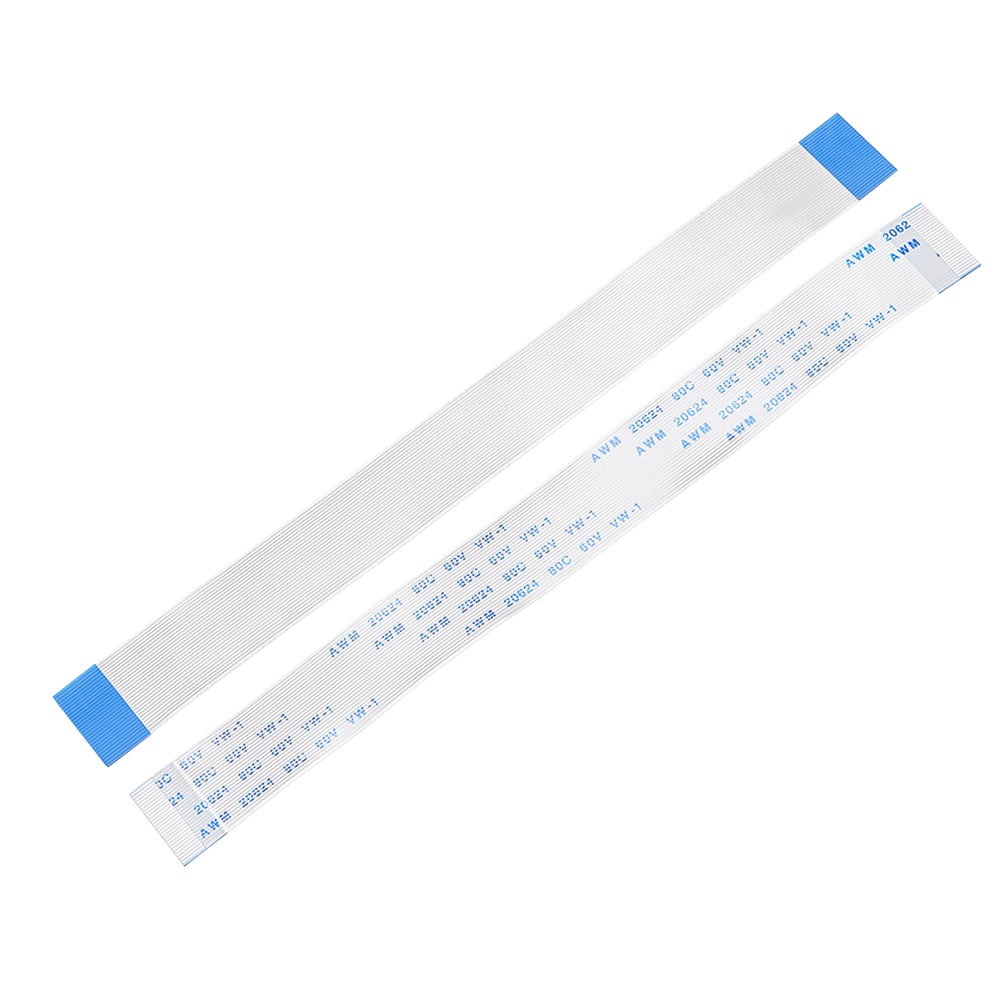 Uxcell 28pins Flexible Flat Cable FPC FFC A Type Ribbon Cable PE White ...