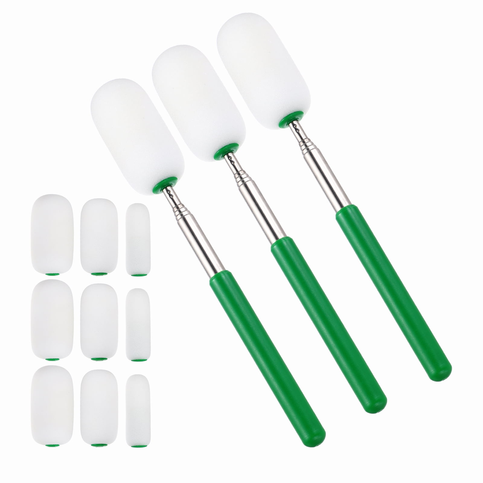 Uxcell 29.5" Telescoping Sponge Stick for Pottery, 3Pcs Retractable ...