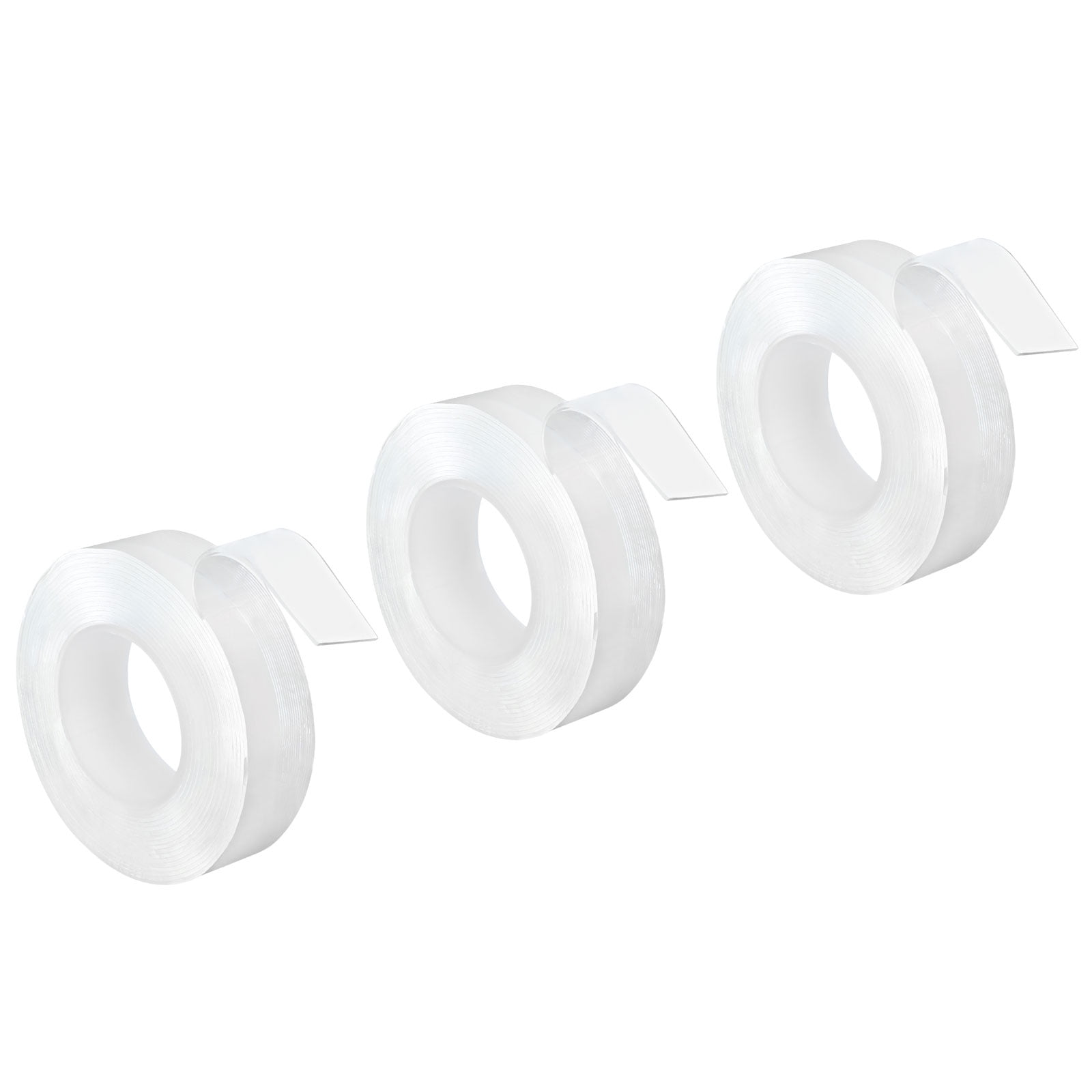 Uxcell 29.5Ft/354" Length 0.8" width Double Sided Tape, 3 Pack Clear ...