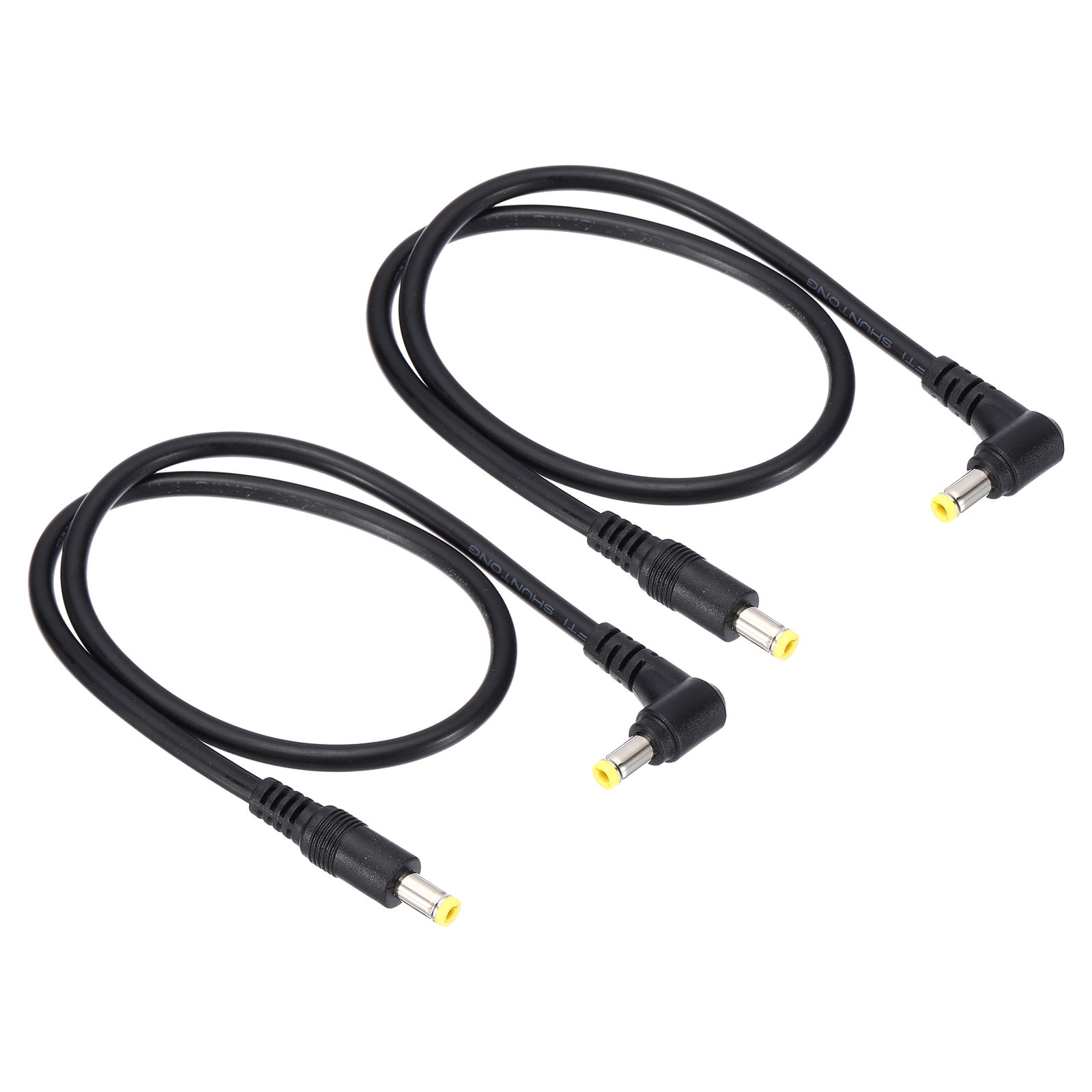 Uxcell 2Ft 5.5mmx2.5mm Male to Male DC Power Cable, 2 Pcs 18AWG Wire ...