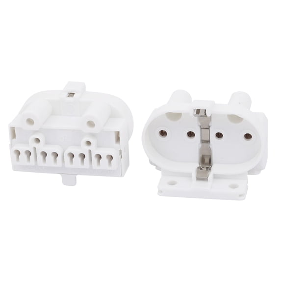 Uxcell 2G11 Lamp Holder, 2Pcs 4-pin Tube Socket Connector H Light ...