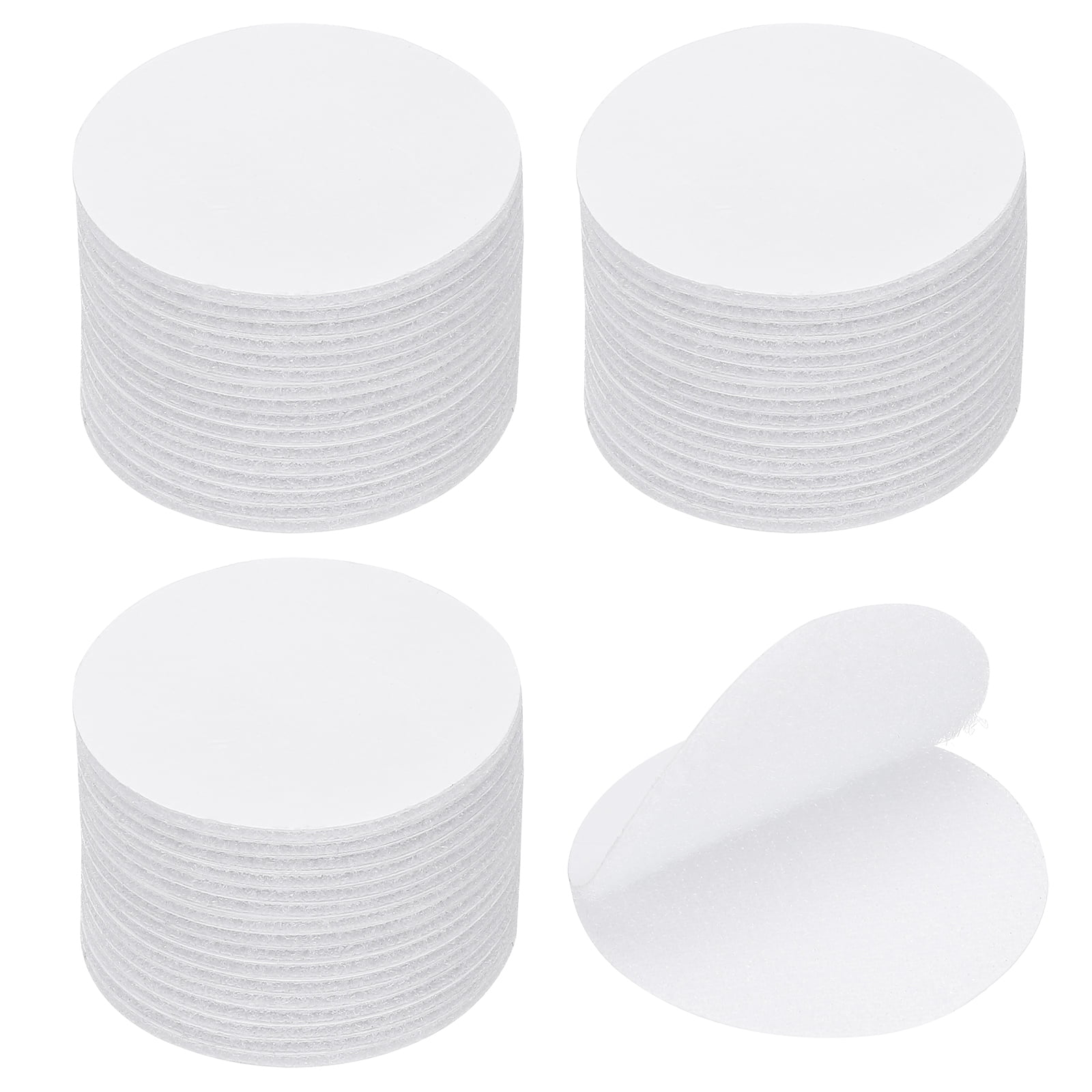 Uxcell 2Inches Hook and Loop Dots, Nylon Blend Circle Self Adhesive ...