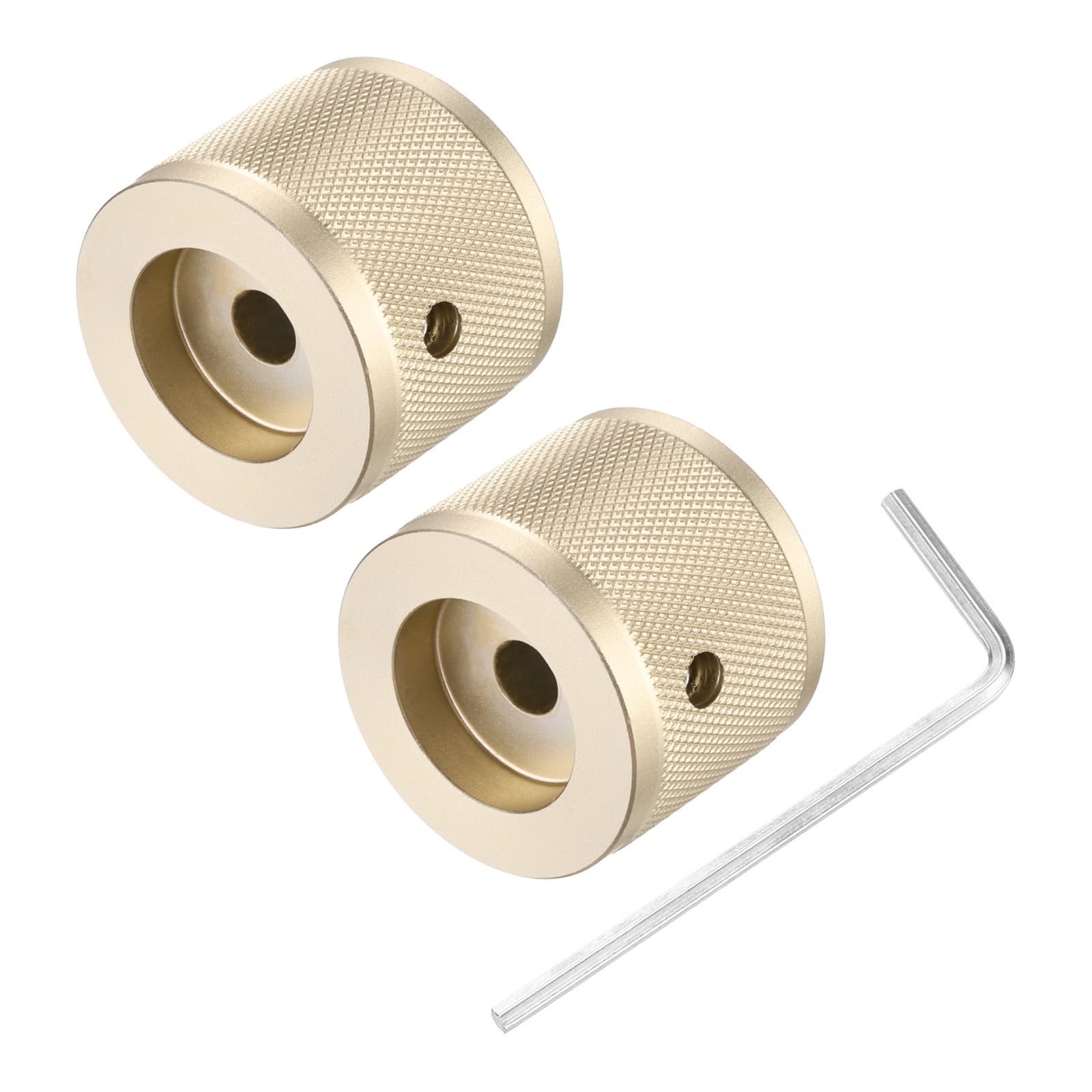 Uxcell 2PCS Guitar Knobs Metal, Volume Tone Control Dome Knobs 1/4" x 1.2" Potentiometer Knobs ...