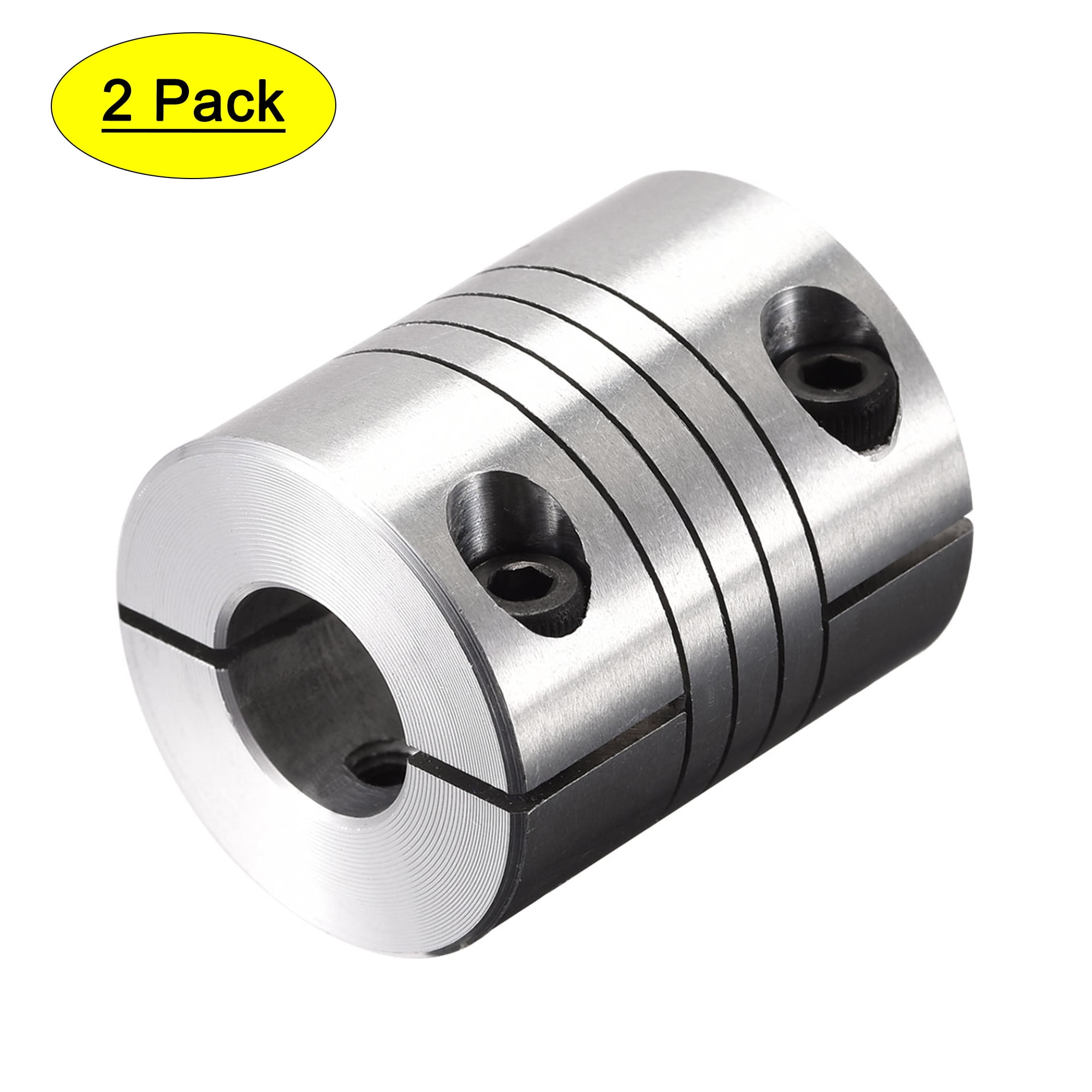 Uxcell 2PCS Motor Shaft 10mm to 11mm Helical Beam Coupler Coupling 25mm ...