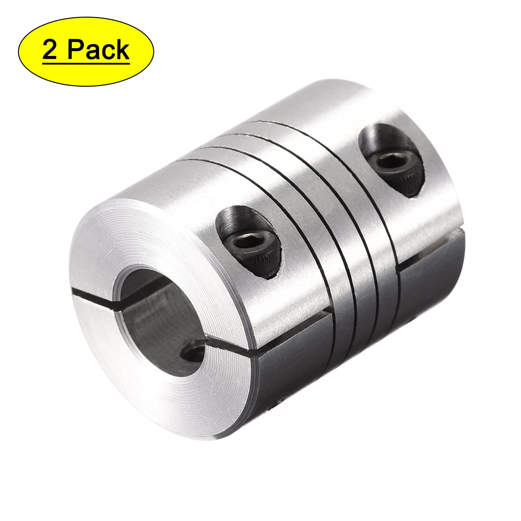 Uxcell 2PCS Motor Shaft 6.35mm to 12mm Helical Beam Coupler Coupling ...
