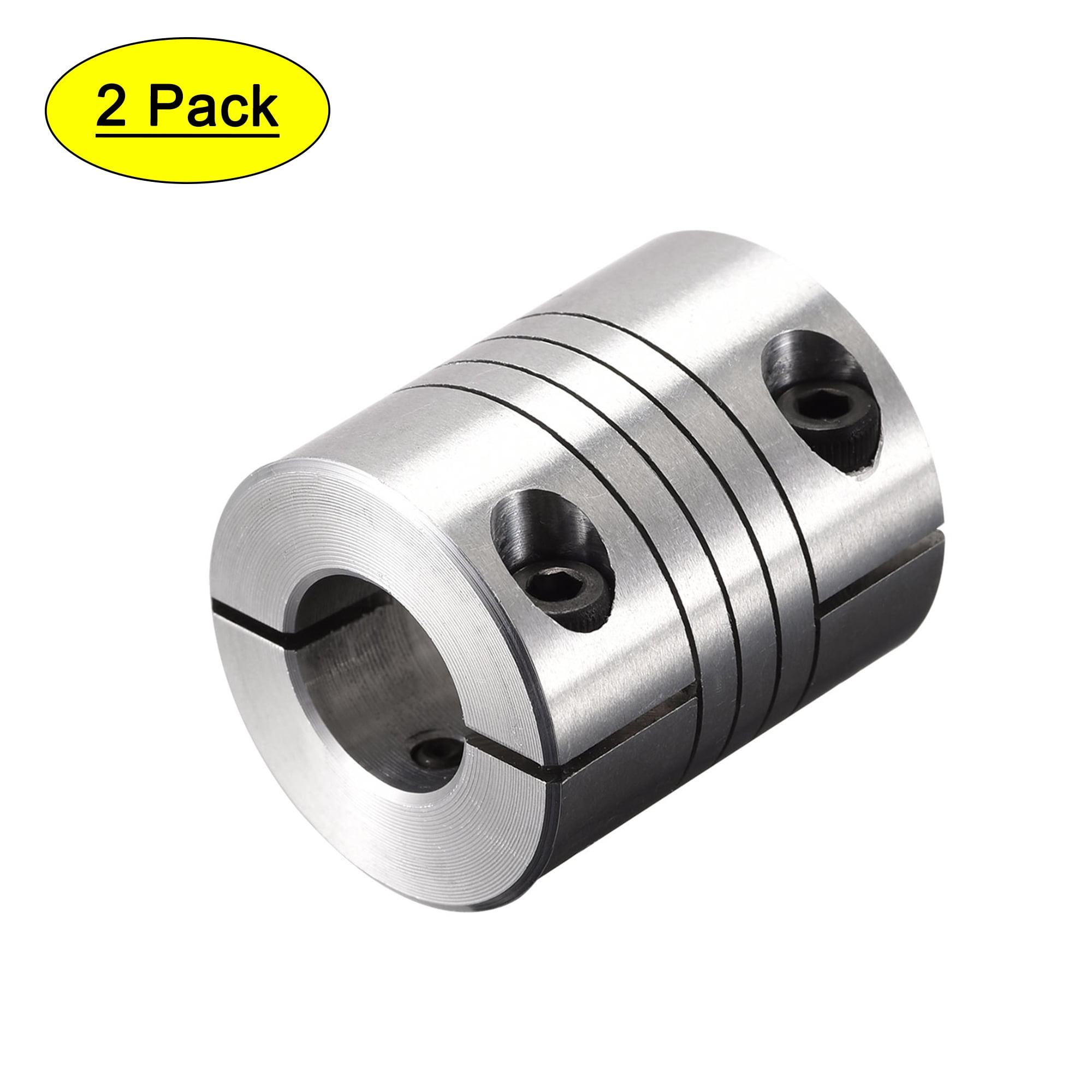 Uxcell 2PCS Motor Shaft 8mm to 12mm Helical Beam Coupler Coupling 25mm ...