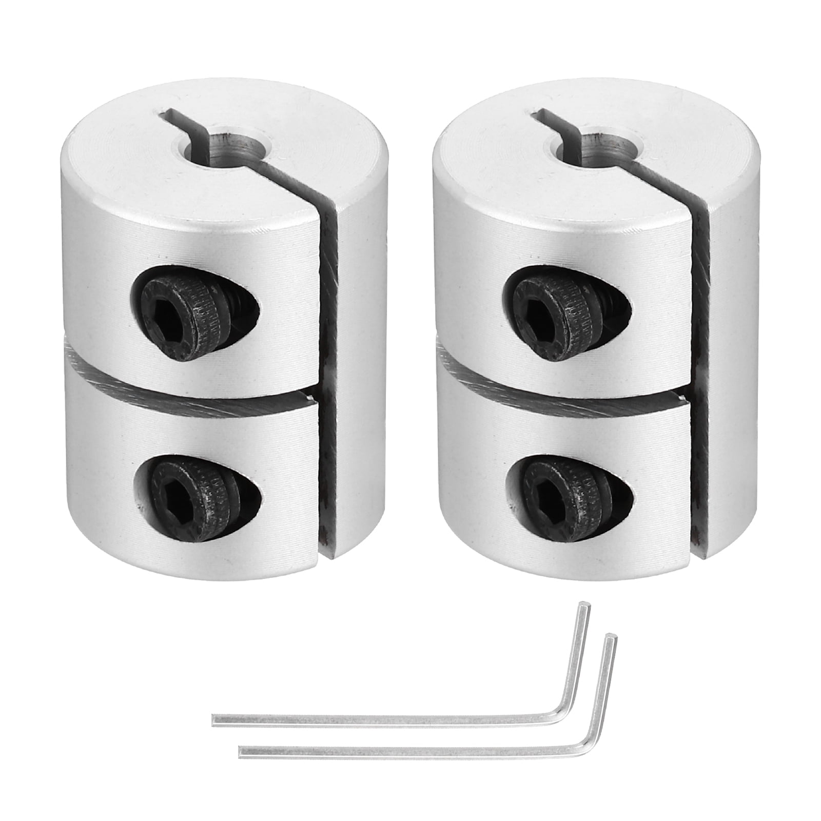 Uxcell 2PCS Shaft Coupling 5 to 5mm(ID) 25mm(L) Aluminum Alloy Shaft ...