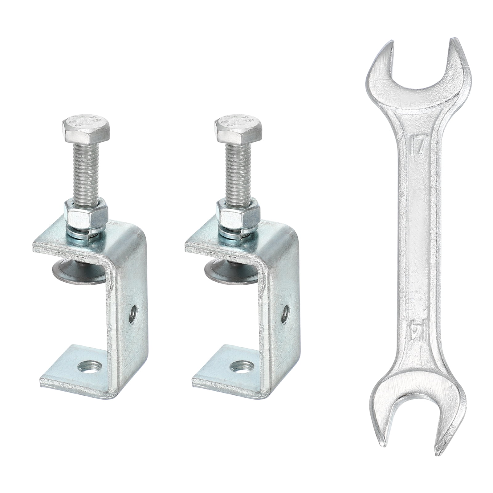 Uxcell 2PCS Carbon Steel C Clamps Mini 2-1/4" (55mm) Wide Jaw Opening ...