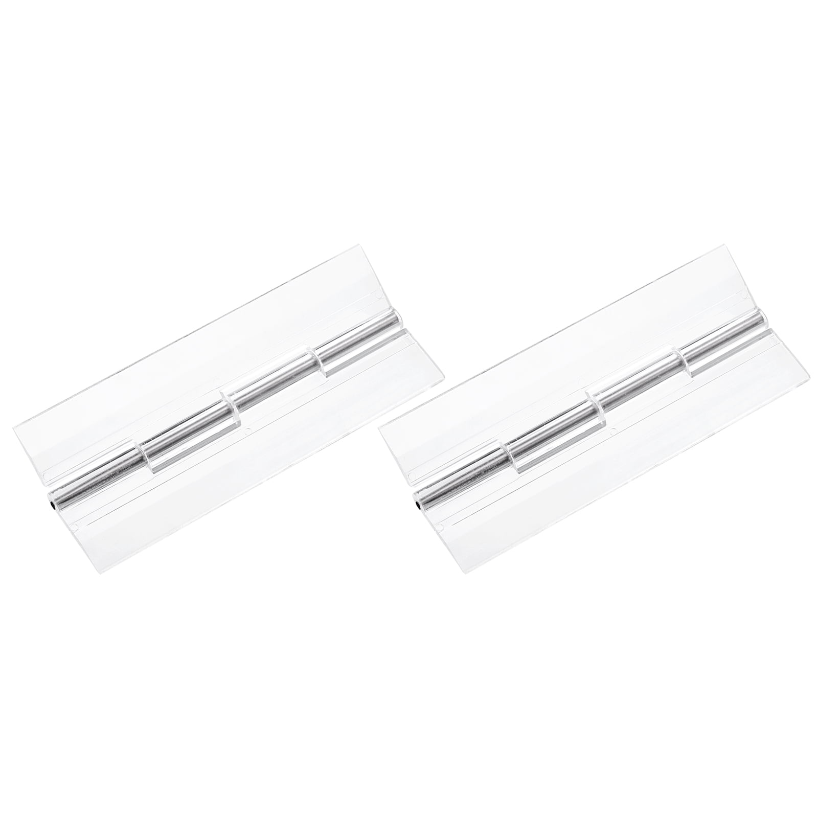 Uxcell 2Pack 100x42mm Acrylic Hinges Clear Folding Hinge with Metal ...