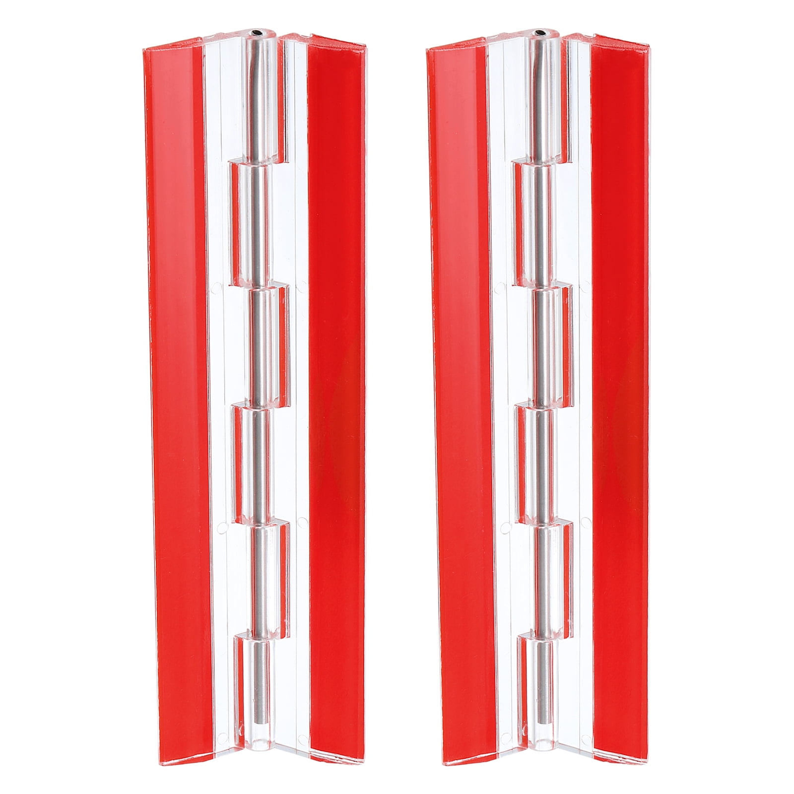 Uxcell 2Pack 150x45mm Acrylic Hinges Self Adhesive Clear Folding Hinge ...
