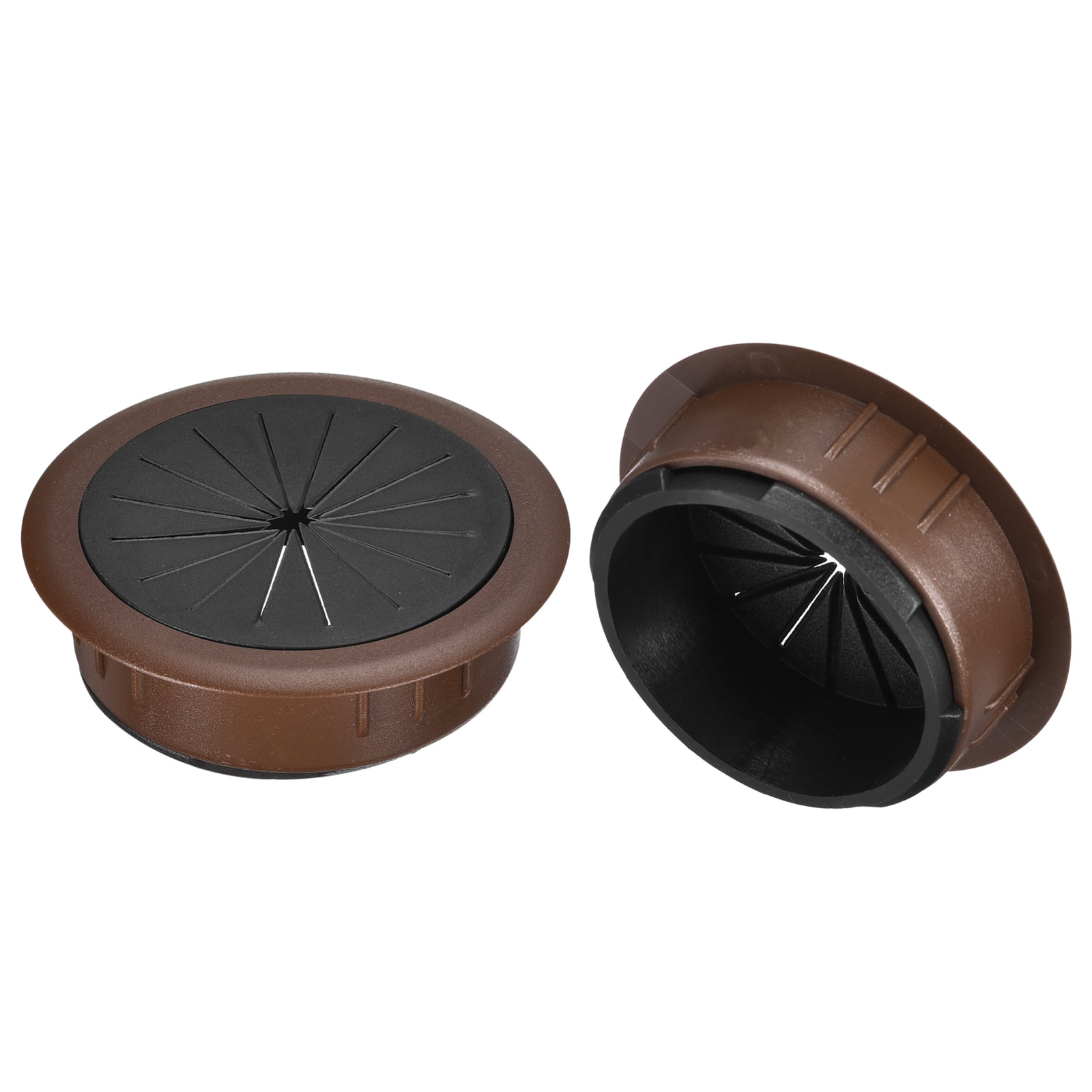 Uxcell 2Pack 2-3/8"(60mm) Cable Hole Cover ABS Desk Cable Wire Cord ...