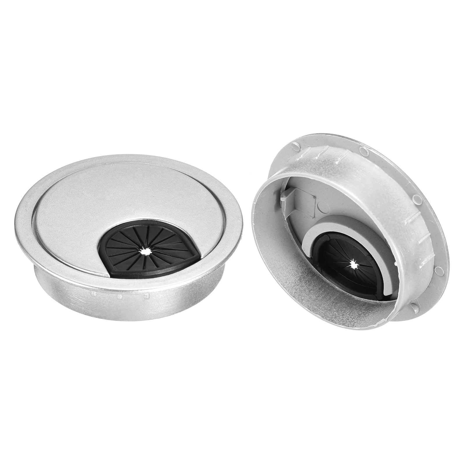 Uxcell 2Pack 2"(50mm) Cable Hole Cover ABS Desk Cable Wire Cord Grommet ...
