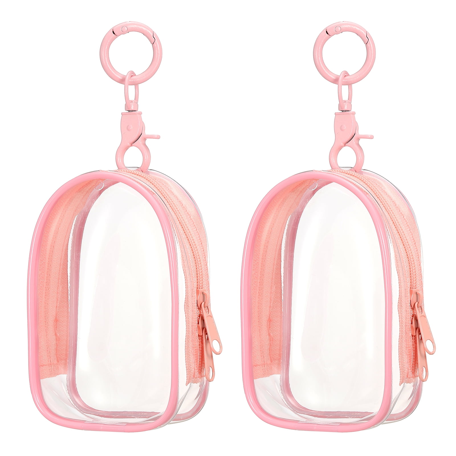 Uxcell 2Pack 3.94x2.36 Inch Clear Figure Display Bag with Keychain ...