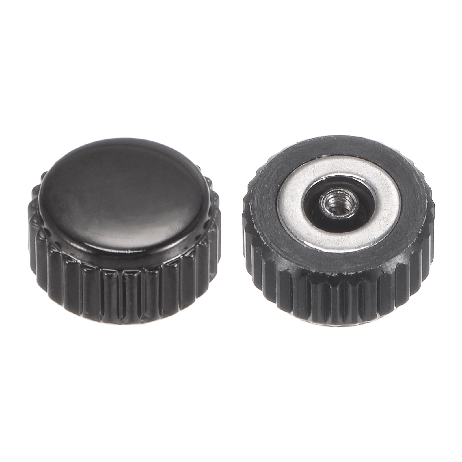 Uxcell 2Pack 3x6mm Watch Crown Parts, Stainless Steel Flat Head Short ...