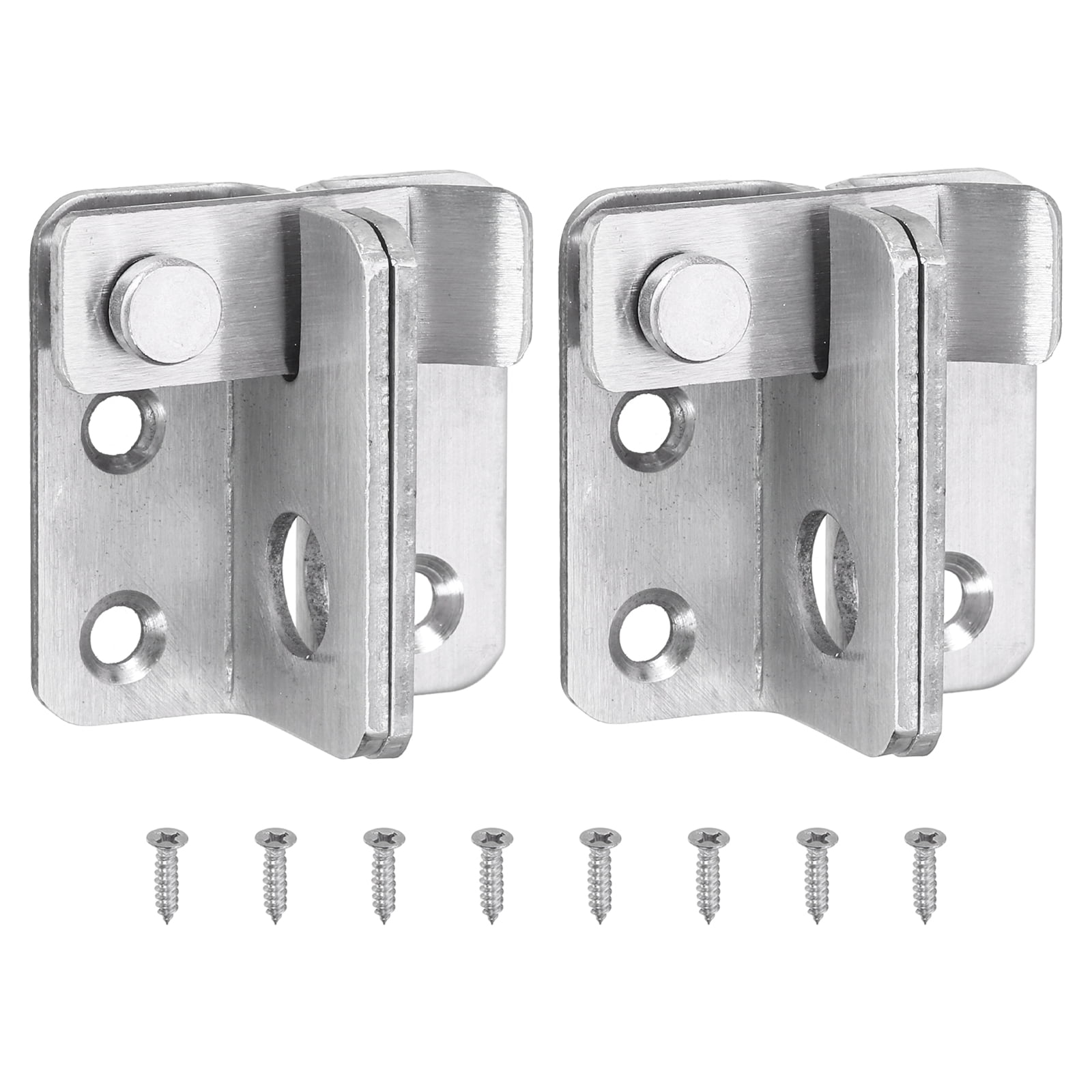 Uxcell 2Pack 45mm Stainless Steel Flip Gate Latch Door Slide Bolt Left ...