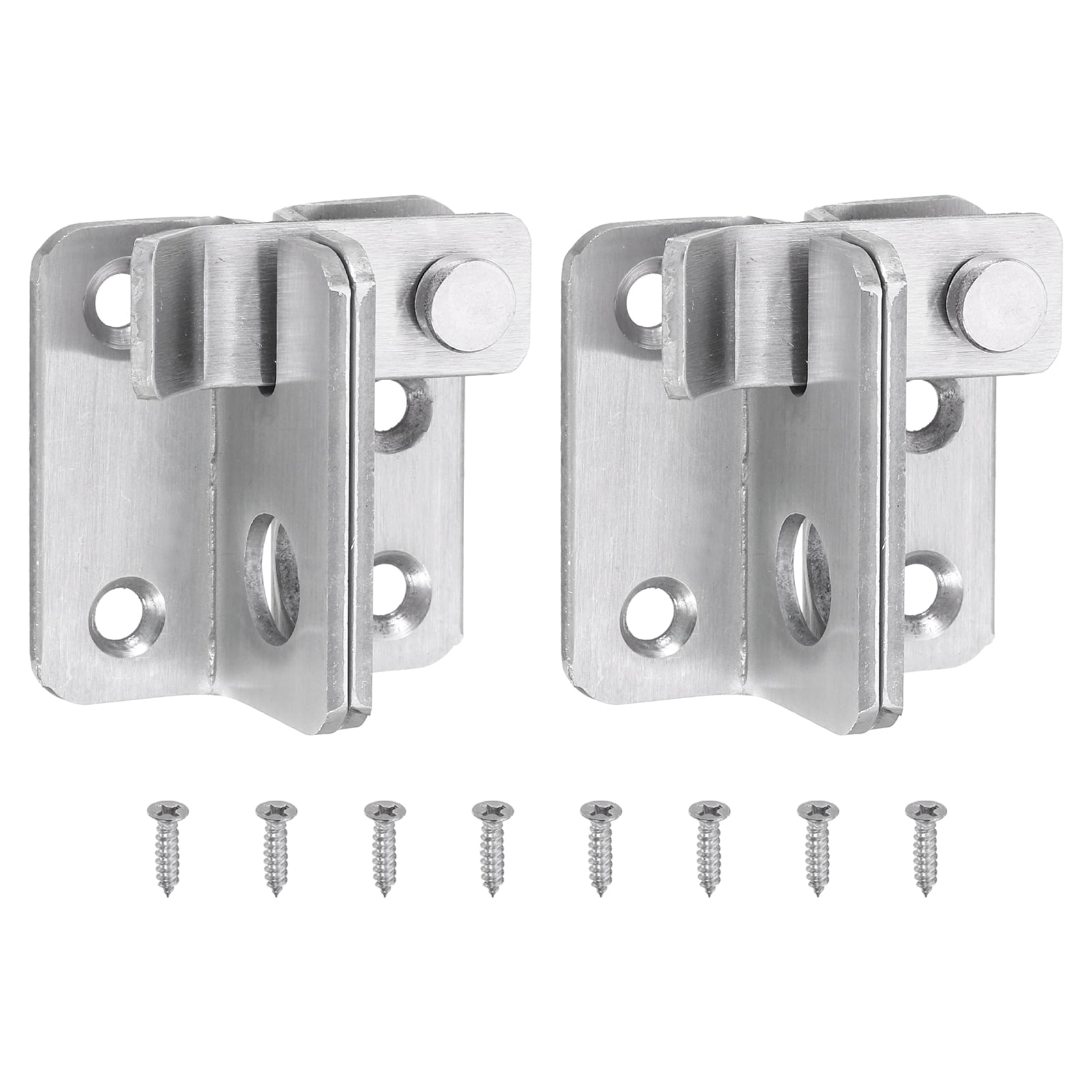 Uxcell 2Pack 45mm Stainless Steel Flip Gate Latch Door Slide Bolt Right ...