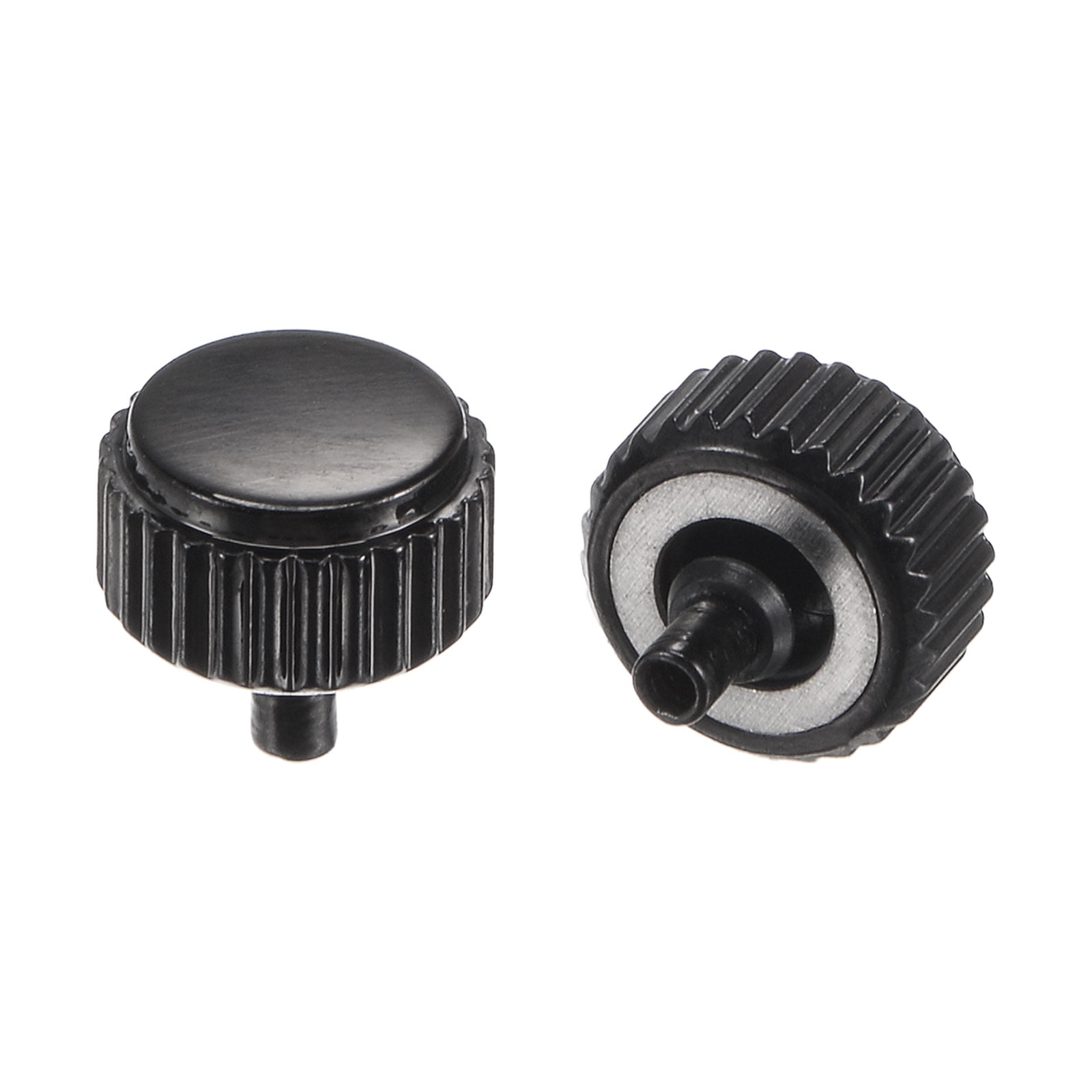 Uxcell 2Pack 5.6x5.5mm Watch Crown Parts, Stainless Steel Flat Head ...