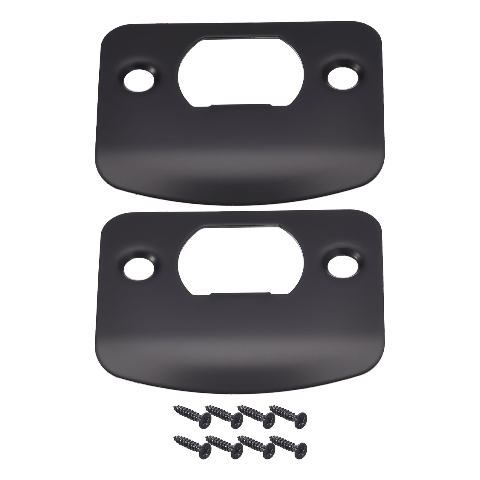 Uxcell 2Pack 57mm x 45mm 201 Stainless Steel Door Latch Deadbolt Strike ...