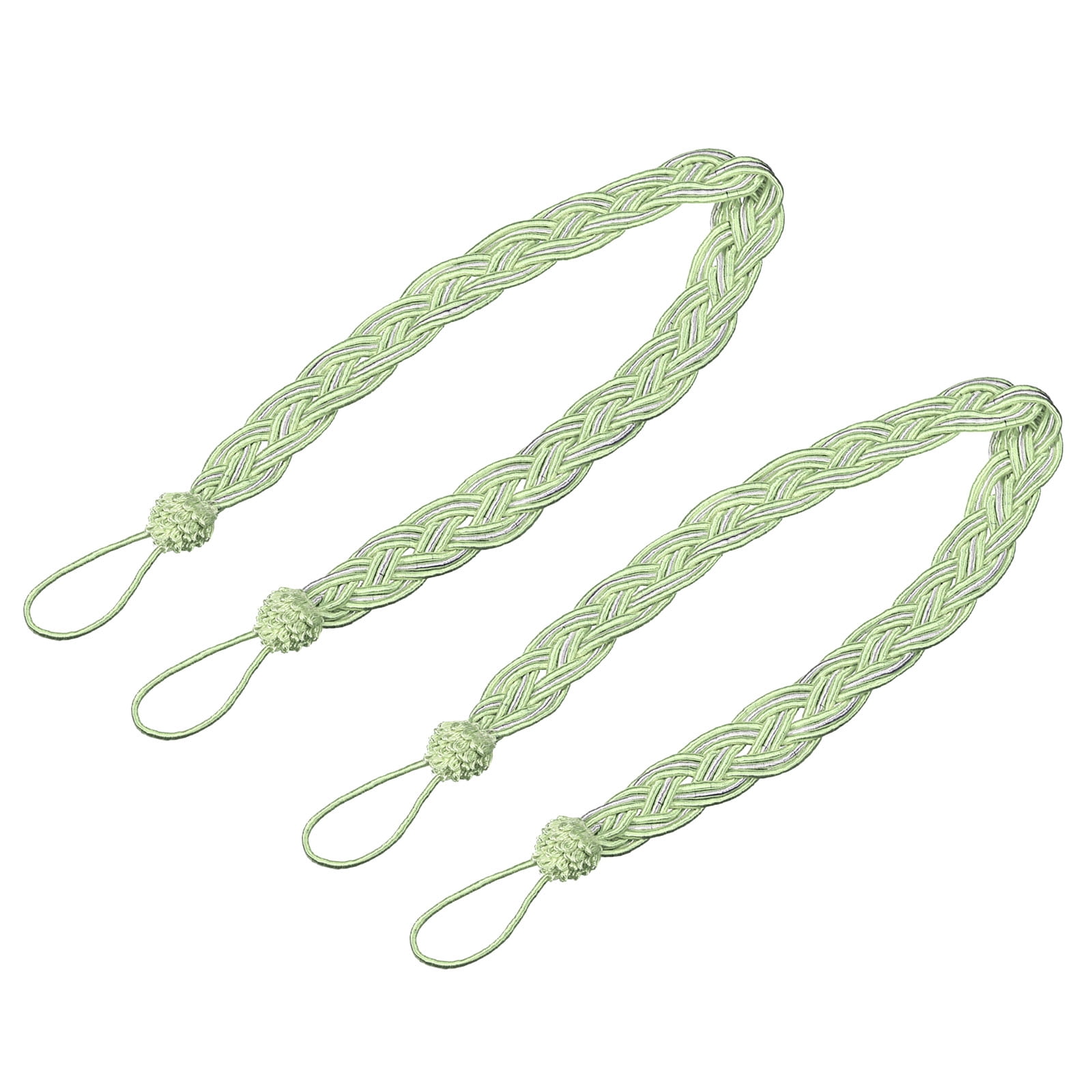 Uxcell 2Pack 58cm/23" Curtain Tiebacks Braided Drapery Holdback Holder ...