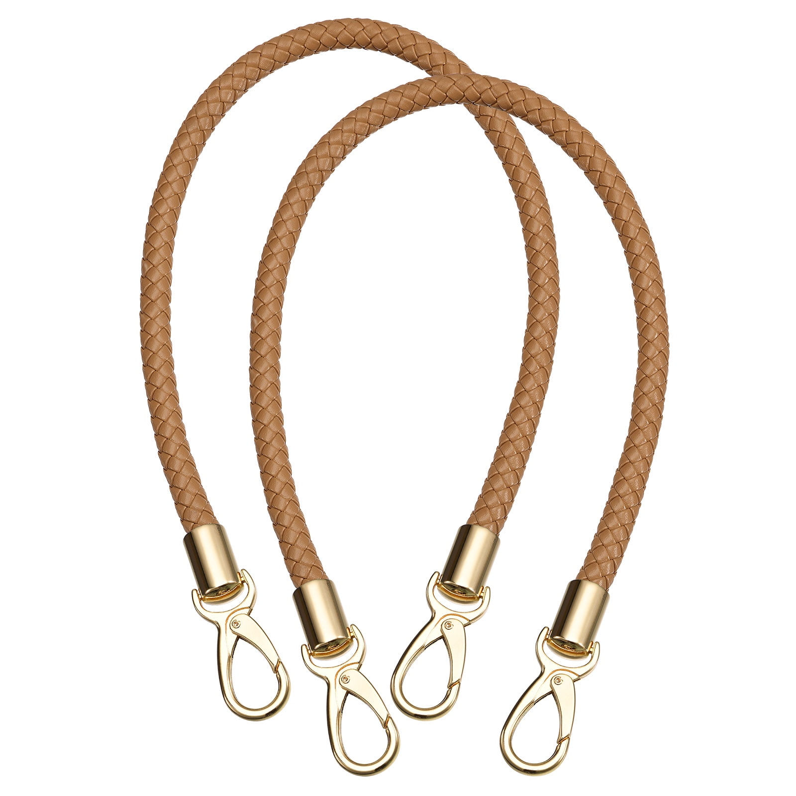 Uxcell 2Pack 60cm/23.6" Braided Leather Purse Replacement Strap for ...