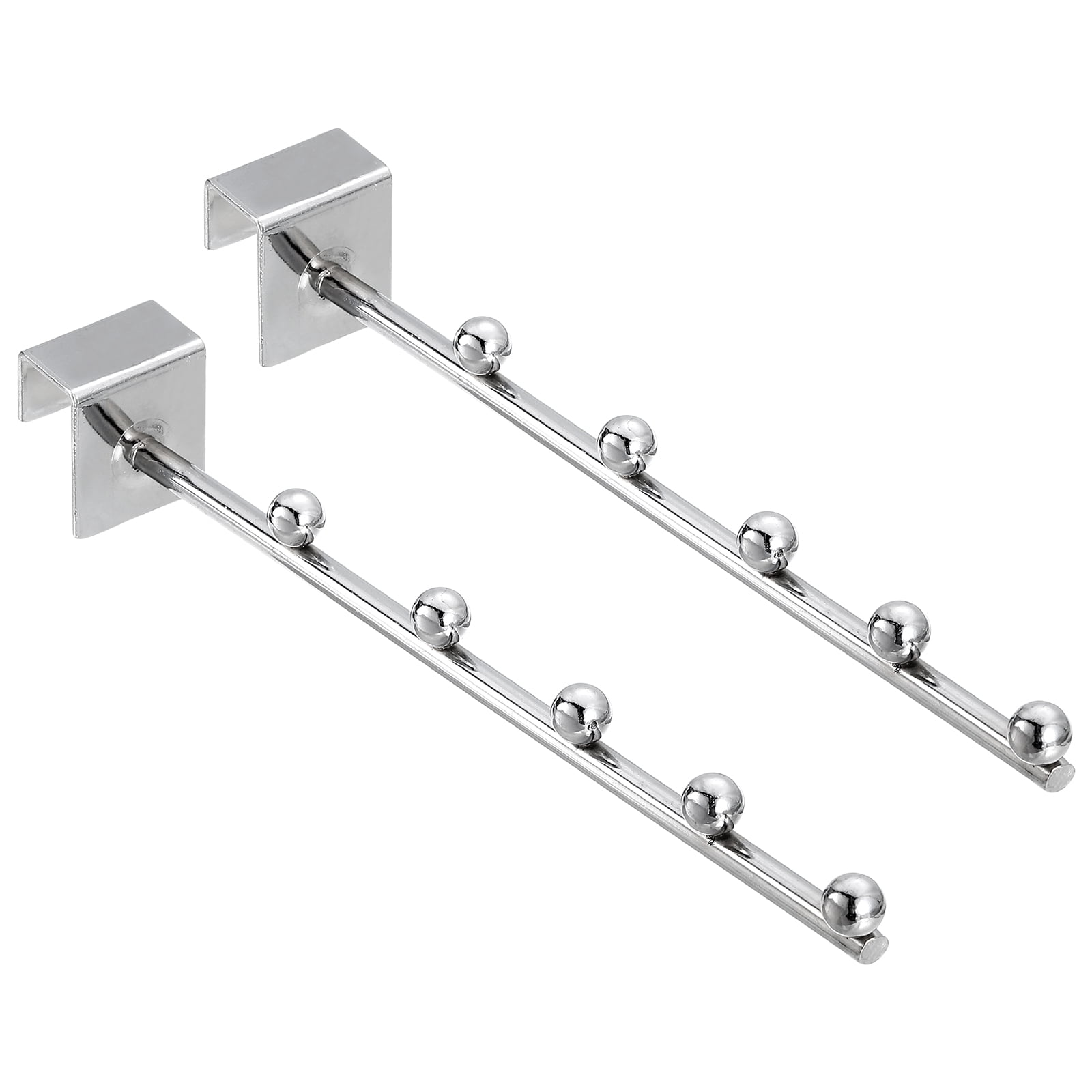 Uxcell 2Pack 8.86" 5 Ball Waterfall Hanger Rack Wall Hooks, Metal ...